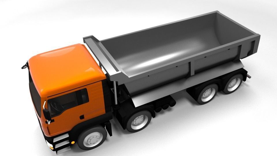 3D model KIPPER TRUCK LOWPOLY VR / AR / low-poly | CGTrader