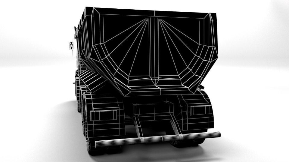 3D model KIPPER TRUCK LOWPOLY VR / AR / low-poly | CGTrader