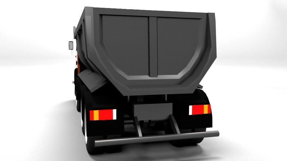3D model KIPPER TRUCK LOWPOLY VR / AR / low-poly | CGTrader