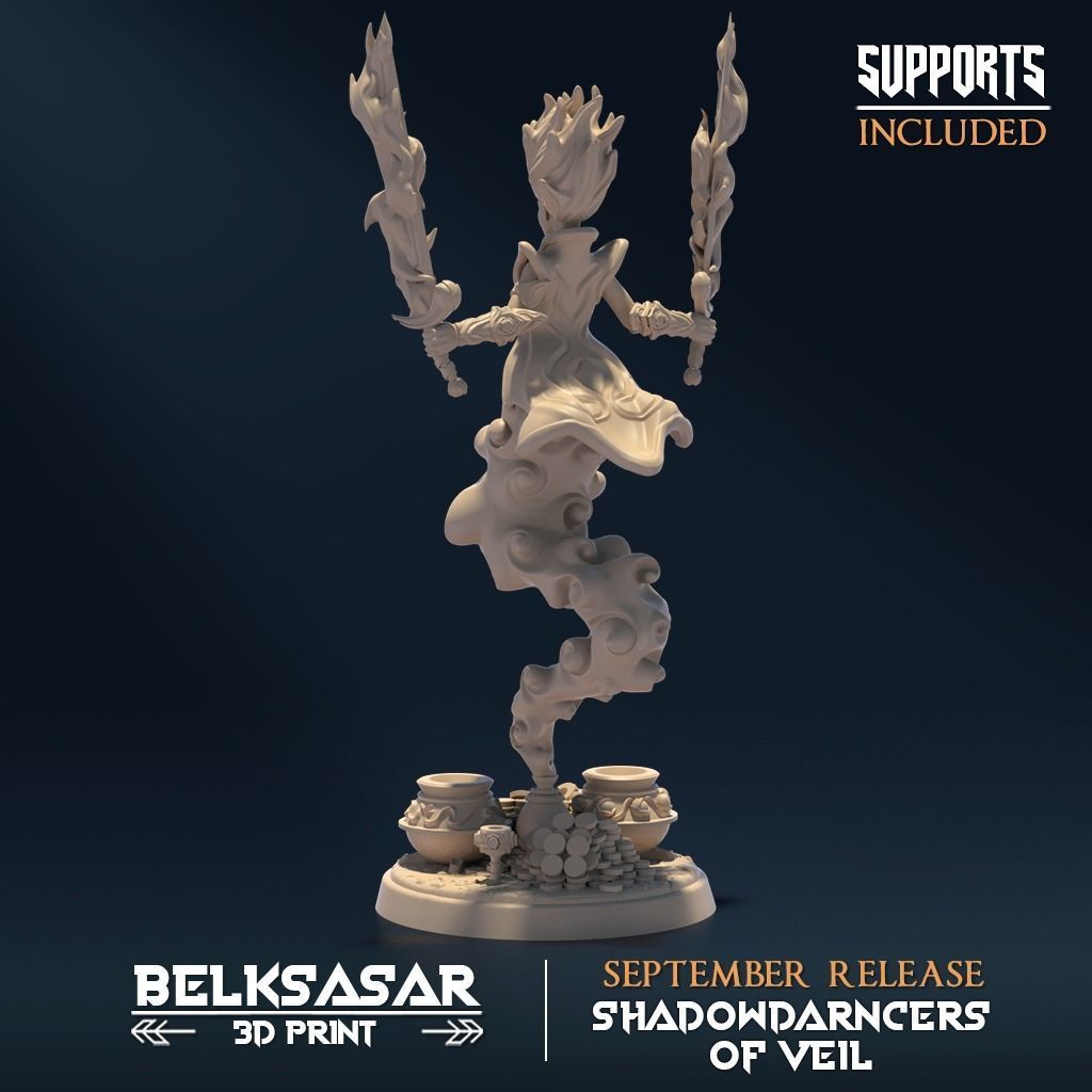 Efreeti of the Veil C Topless and Normal 3D model 3D printable | CGTrader
