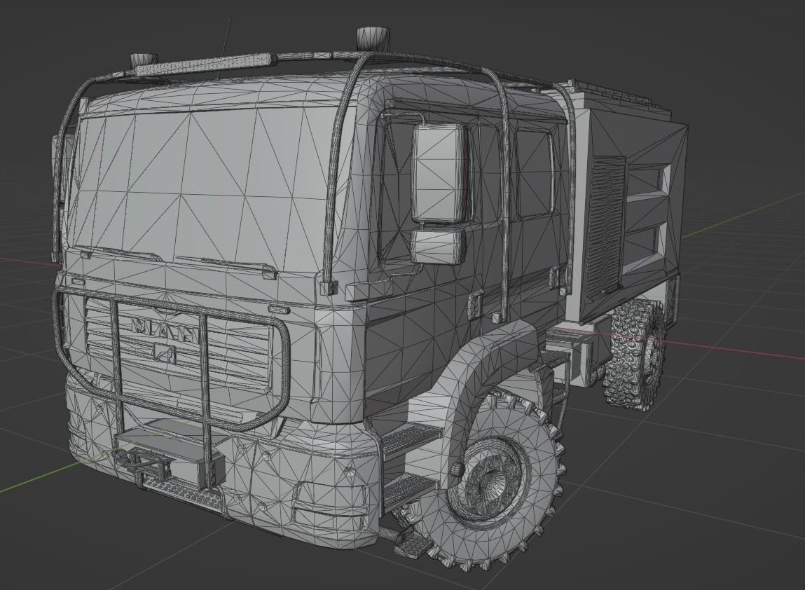MAN TGA Firetruck 3D model | CGTrader