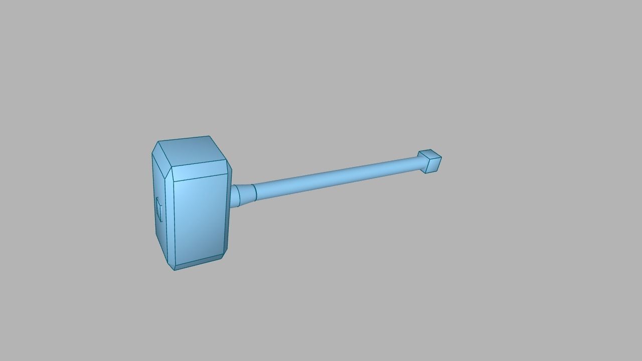 Warrior Hammer Base Model 3D model | CGTrader