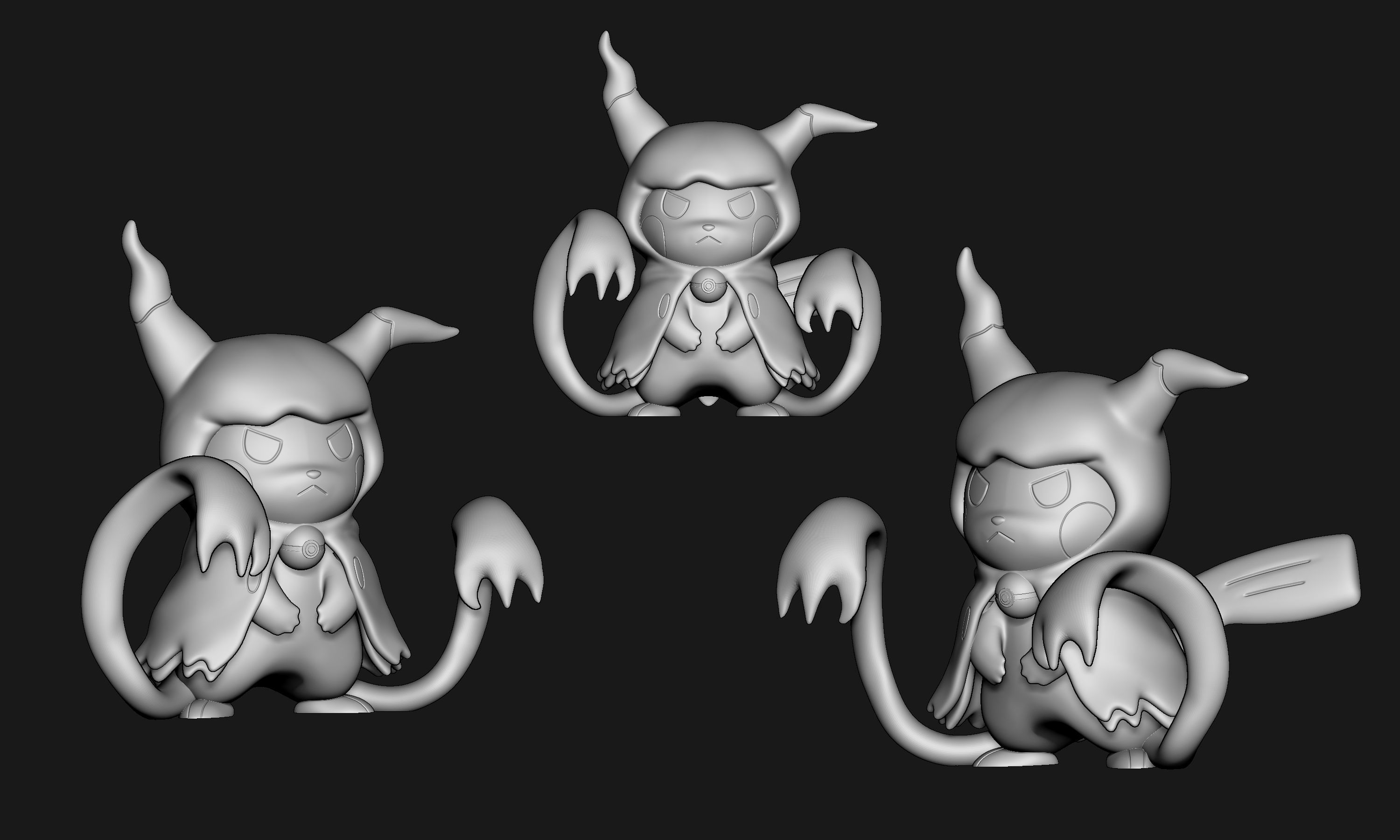 Pokemon - Pikachu Cosplay Mimikyu free 3D model 3D printable | CGTrader