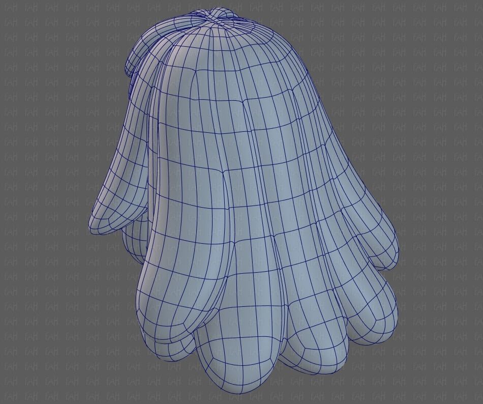 3D model Base Hair for girl V37 VR / AR / low-poly | CGTrader