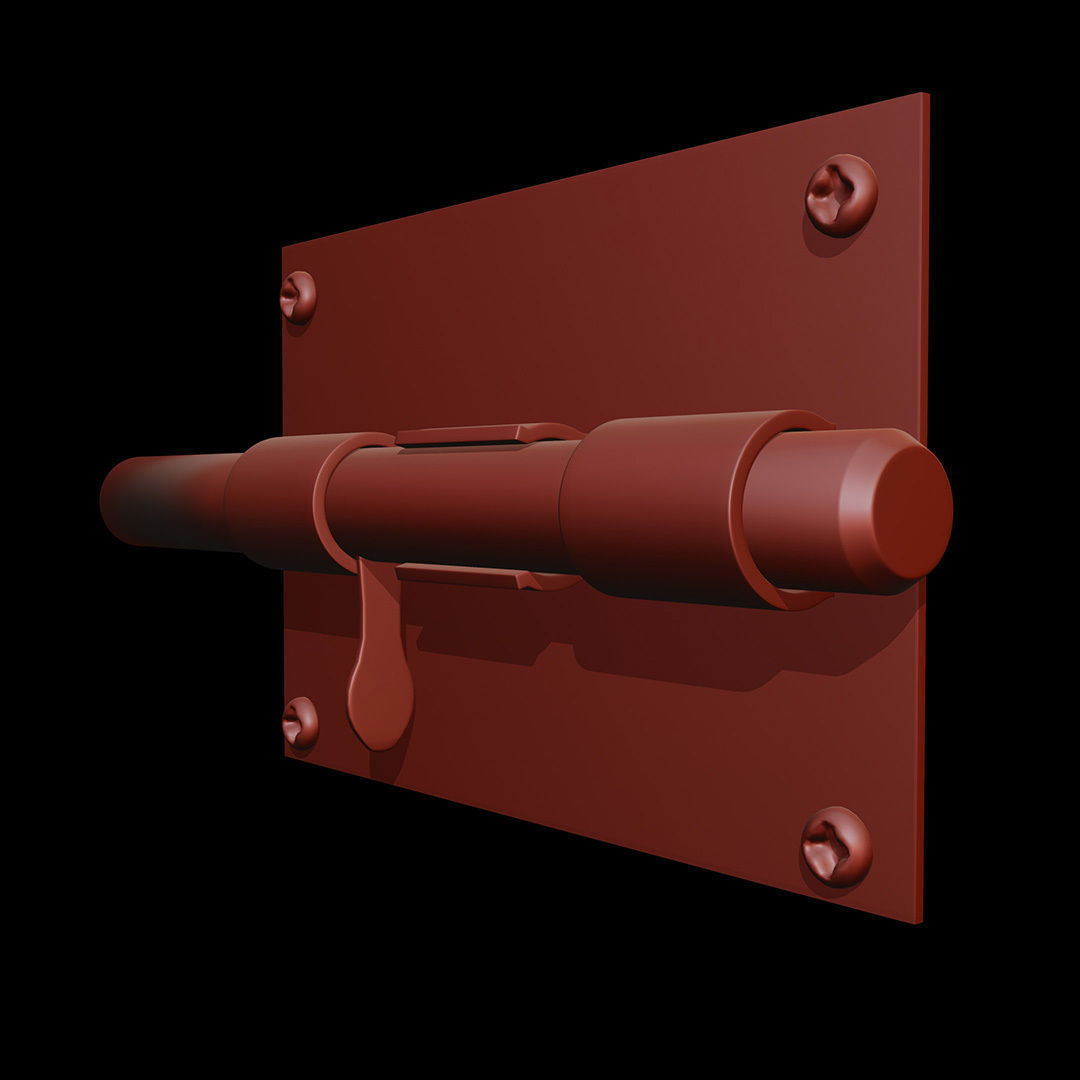 USED METAL LOCK - LATCH SCALES 1-1 AND 1-32 3D model | CGTrader