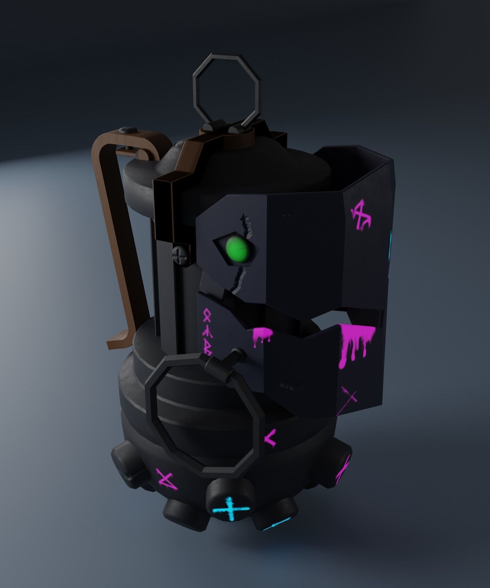 Jinx grenade free 3D model | CGTrader