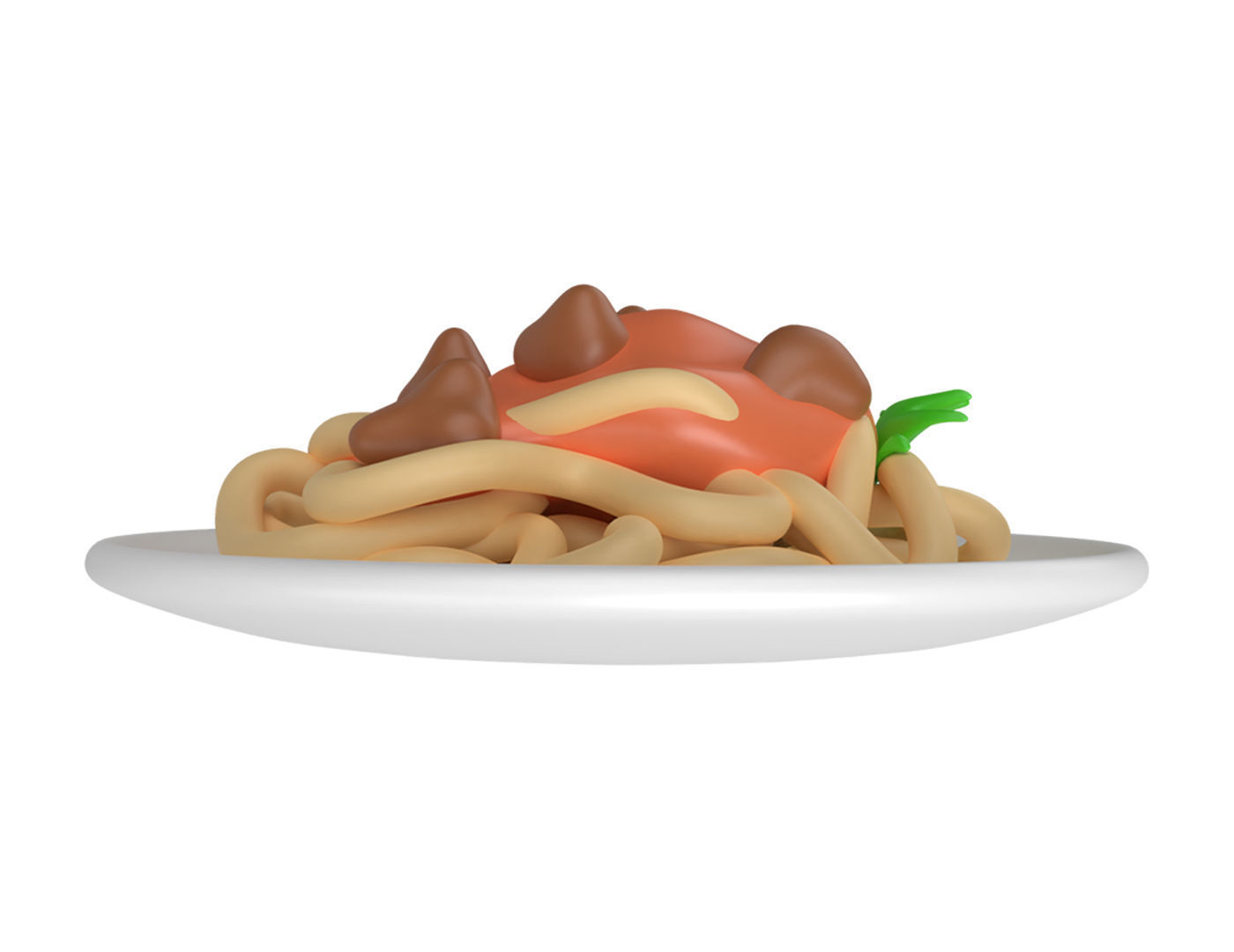 3D model Cartoon Spaghetti Pasta VR / AR / low-poly | CGTrader