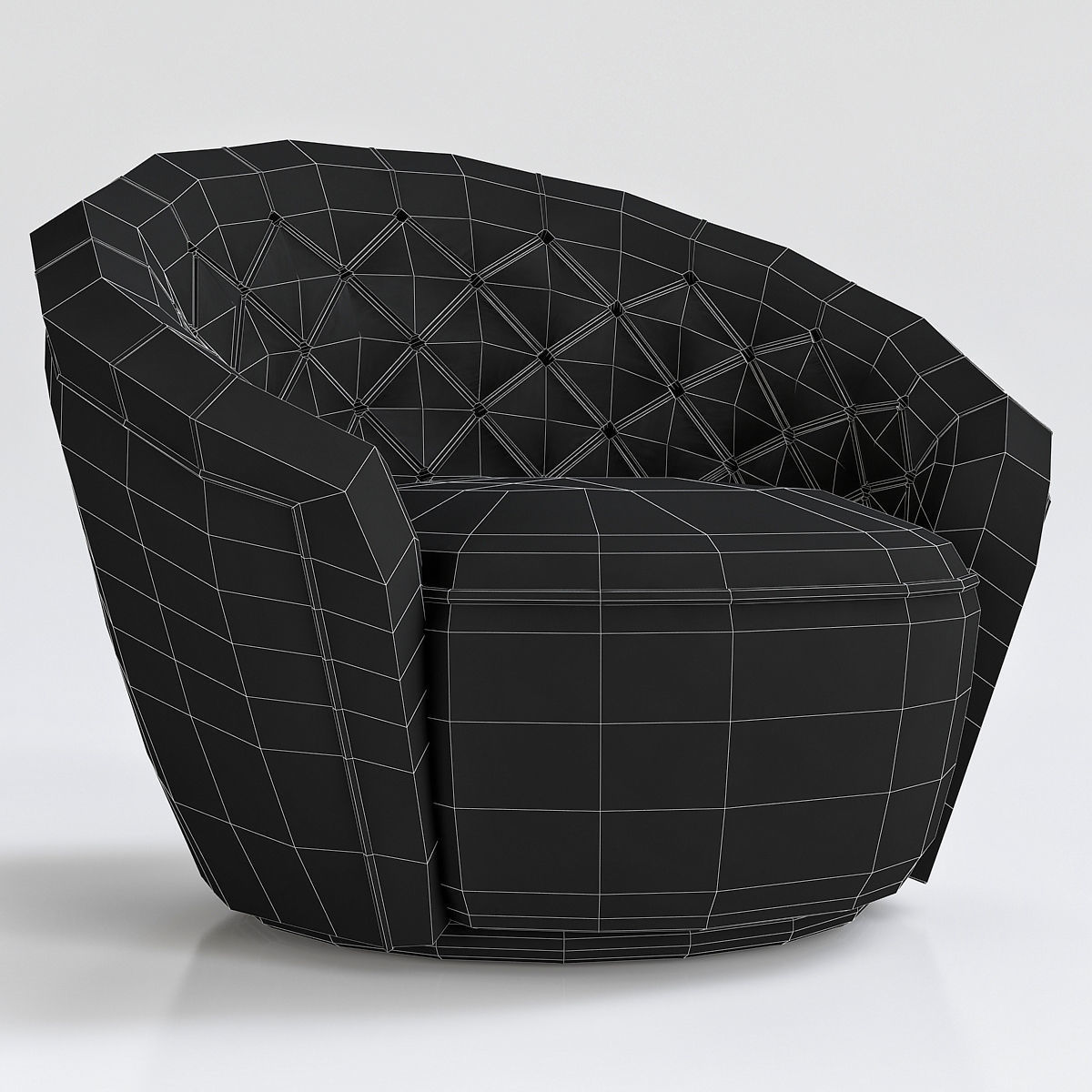 3D model Arm chair Armchair Agon Visionnaire 3d model VR / AR / low ...