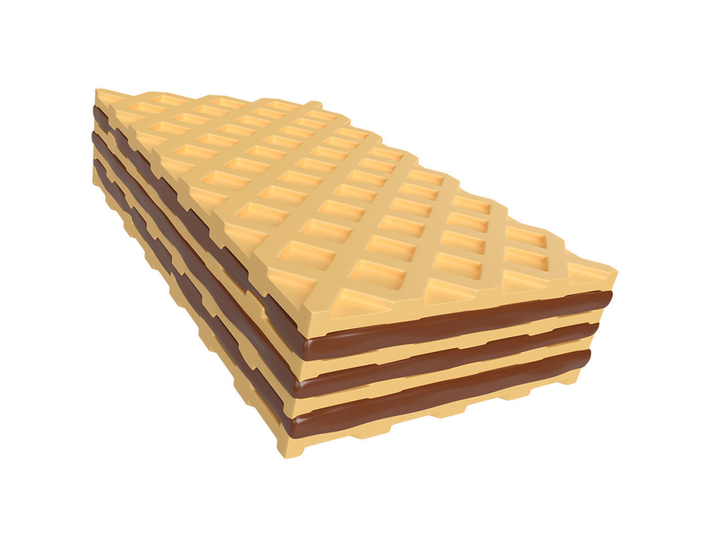 Cartoon Wafer 3D model | CGTrader