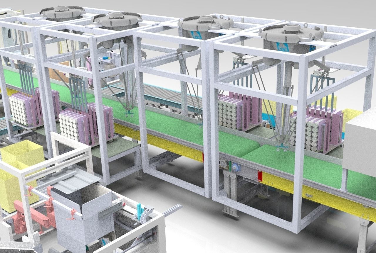 3D Design of Automatic Paper Box Filling and Opening Machine 3D model ...