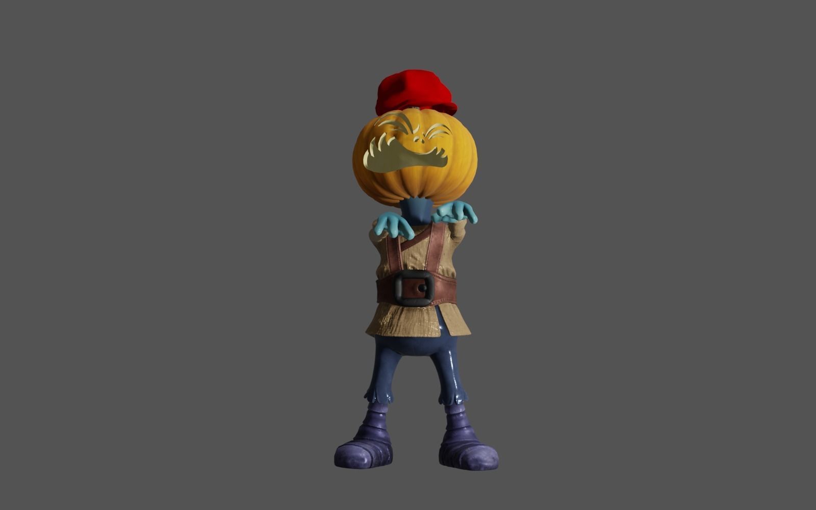 Pumkin 18 3D model animated rigged | CGTrader