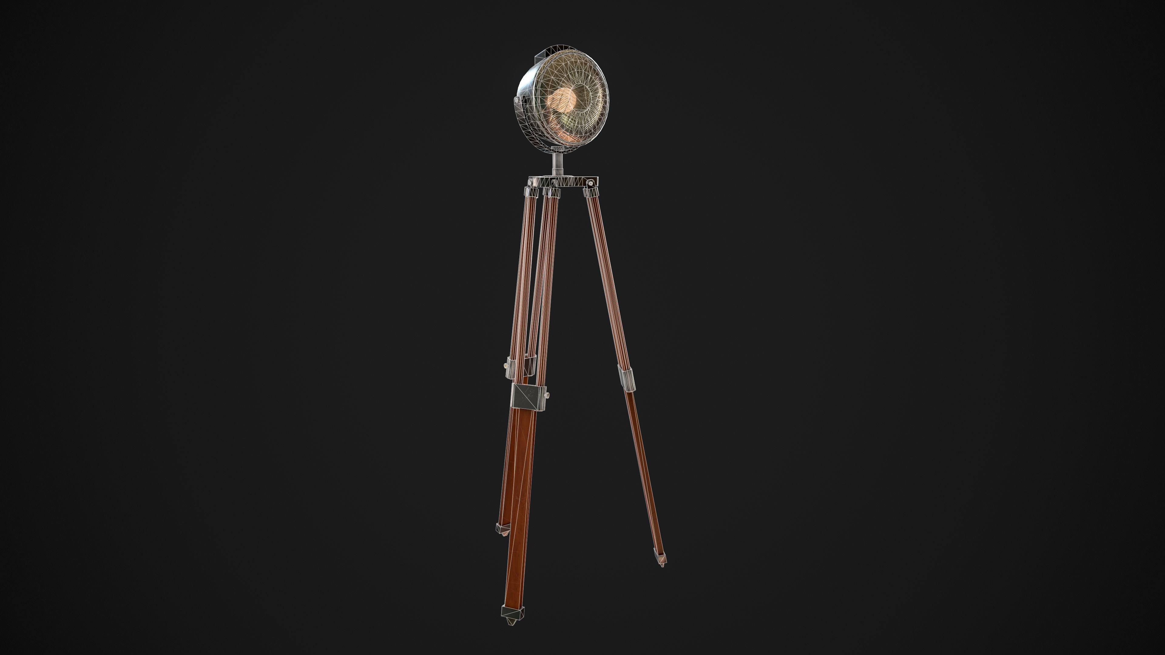 3D model Low Poly Industrial Lamp VR / AR / low-poly | CGTrader