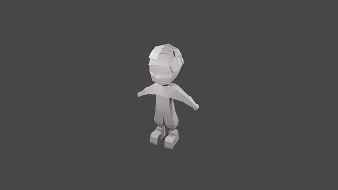 Low-Poly humanoid free VR / AR / low-poly 3D model | CGTrader