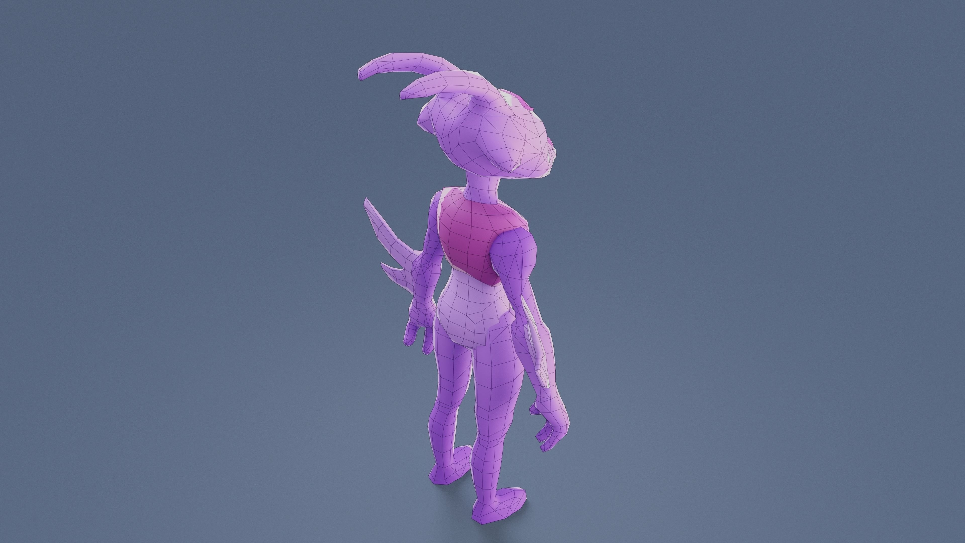 3D model Cartoon Characters - Big Fury Warrior VR / AR / low-poly ...
