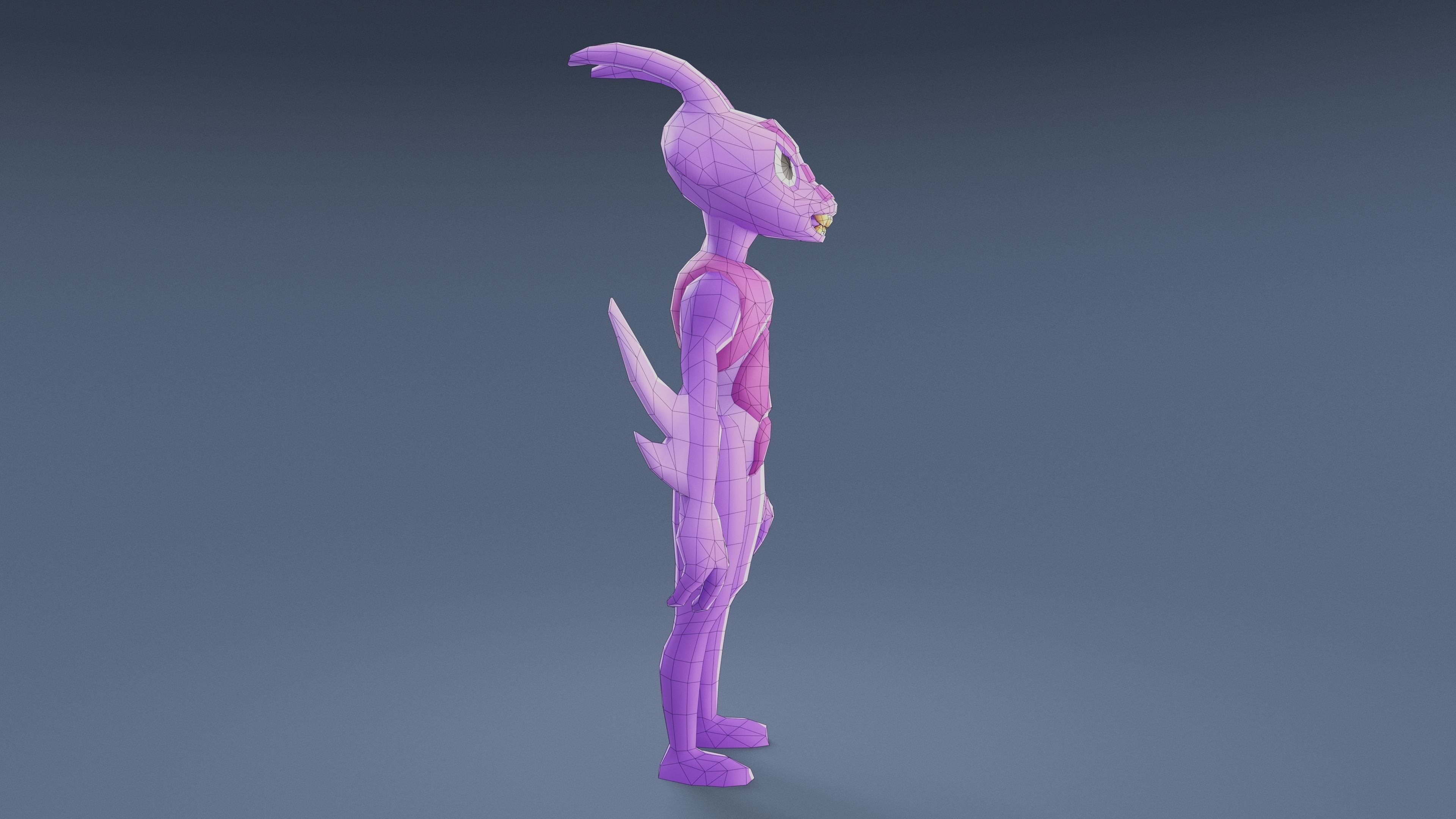 3D model Cartoon Characters - Big Fury Warrior VR / AR / low-poly ...