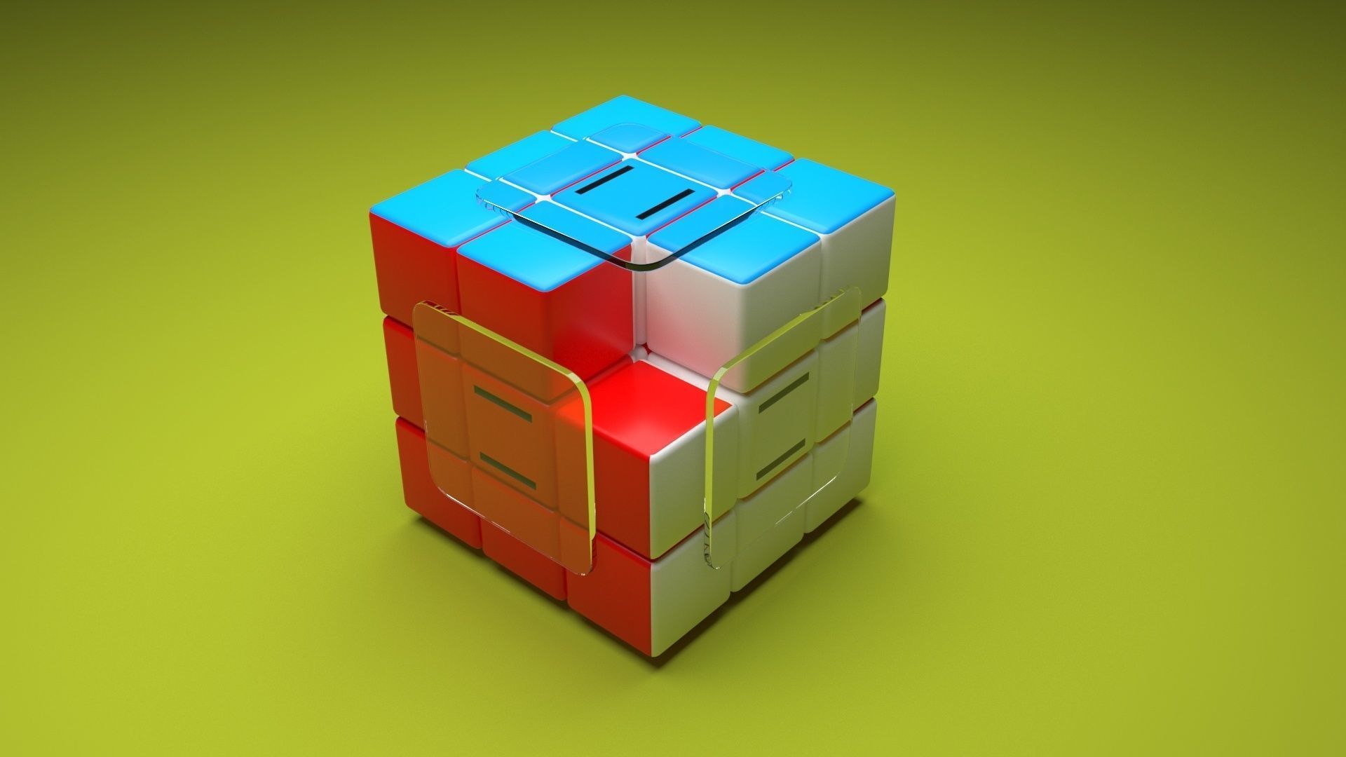 Rubiks Cube Fidget Toys Collection 3D model | CGTrader