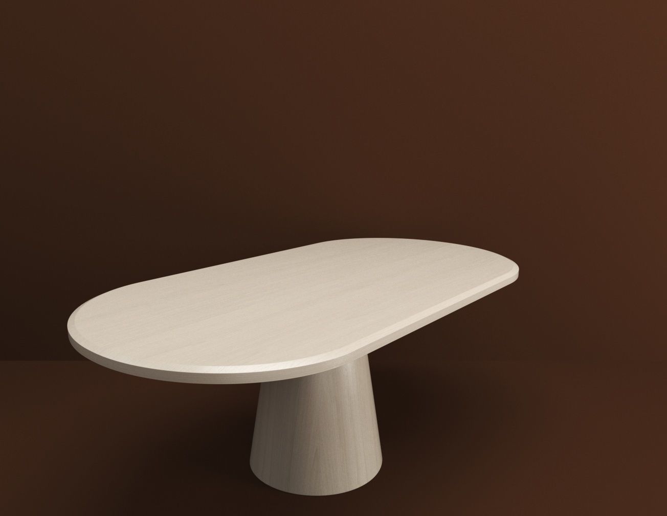 Table round and oval 3D model | CGTrader