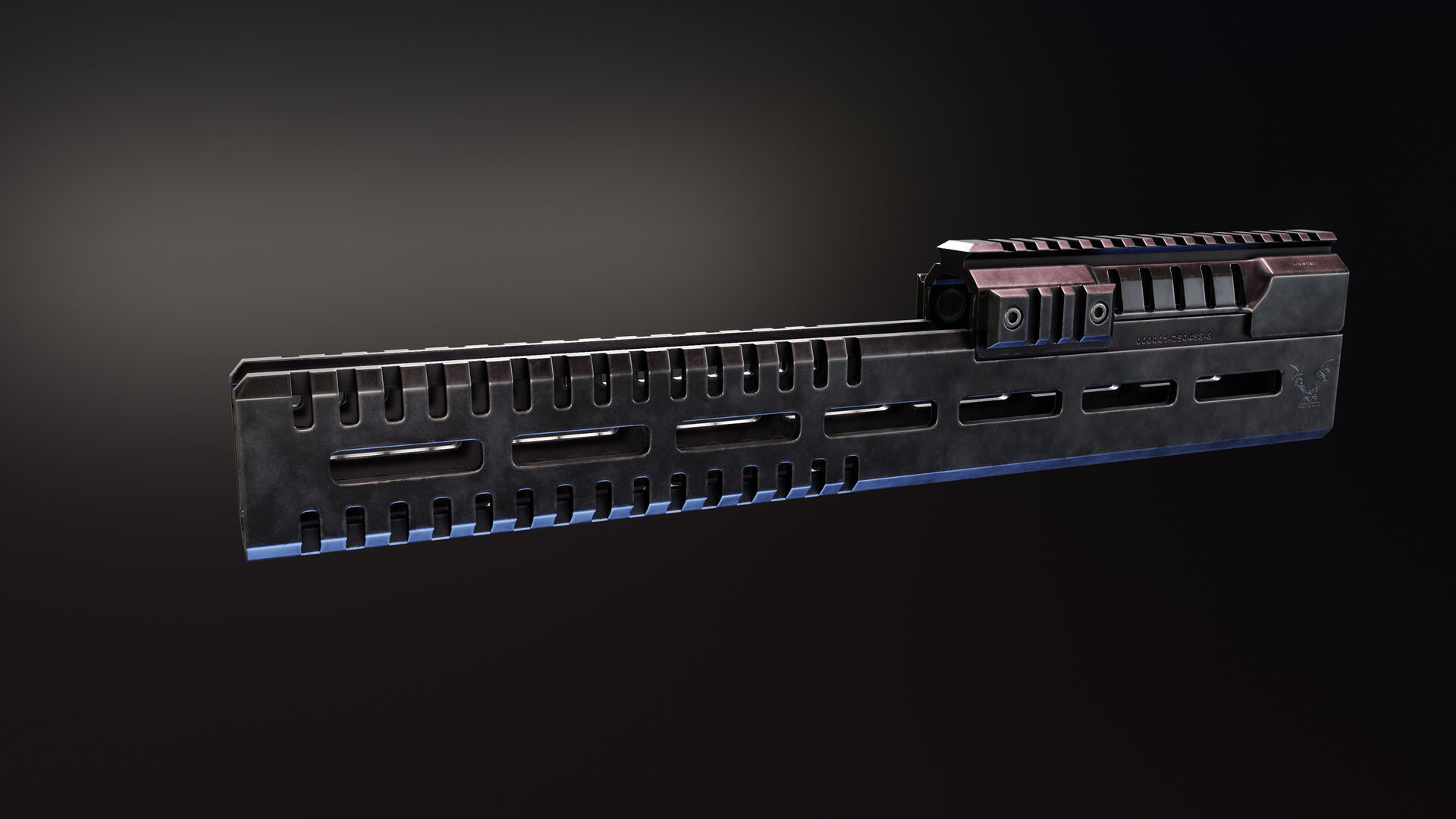 3D model Rotor43 AK12 handguard VR / AR / low-poly | CGTrader