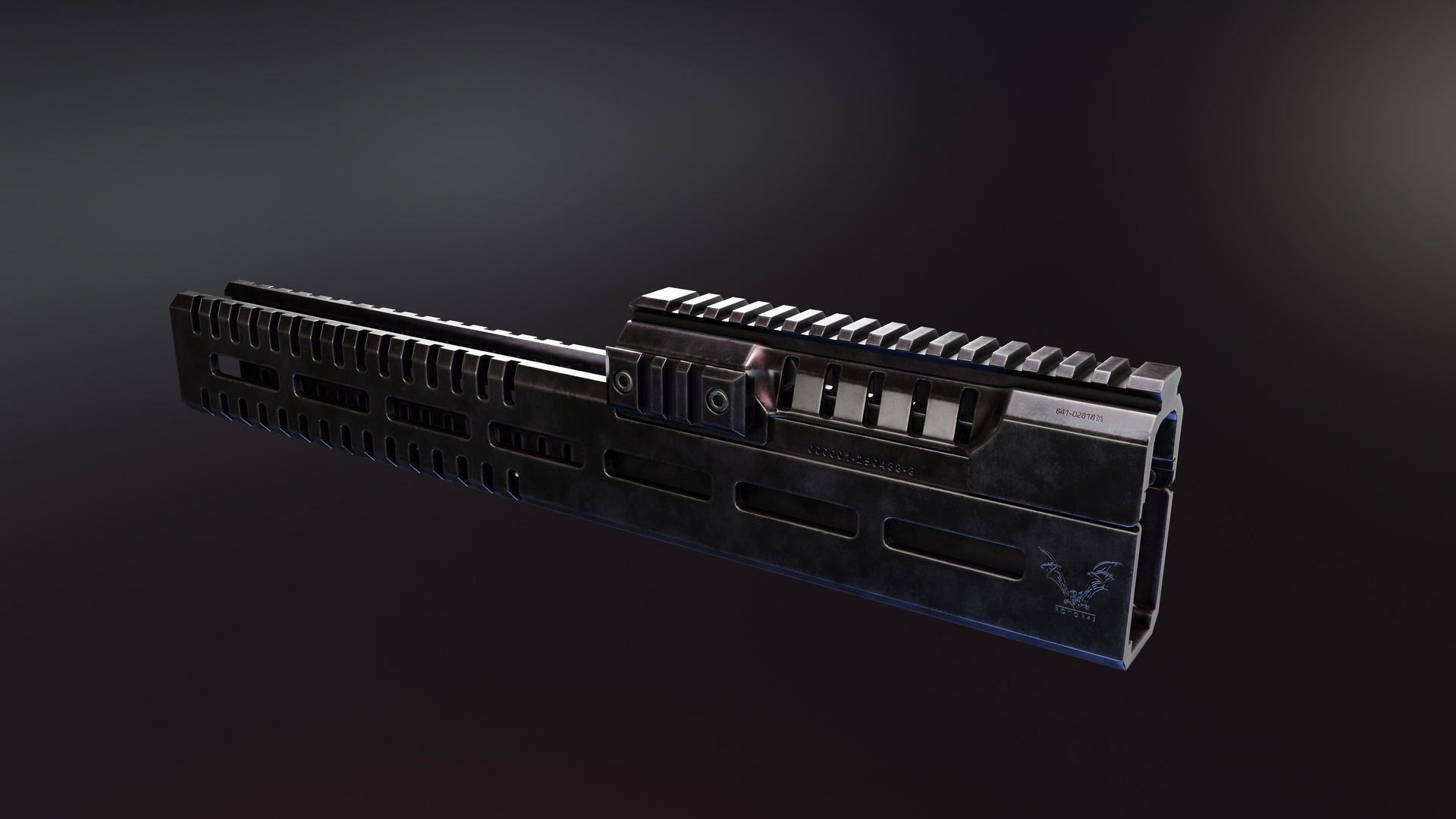 3D model Rotor43 AK12 handguard VR / AR / low-poly | CGTrader