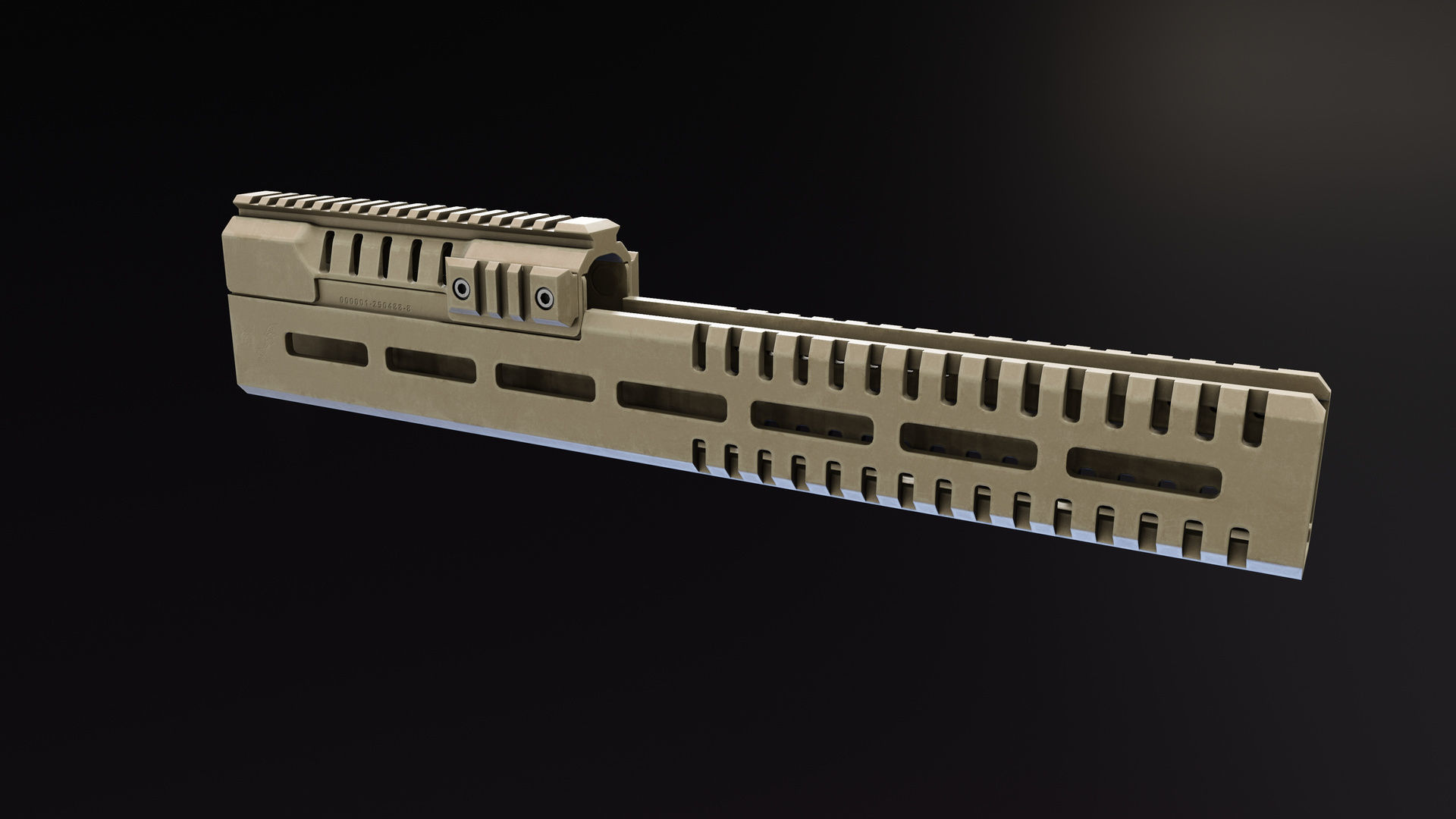 3D model Rotor43 AK12 handguard VR / AR / low-poly | CGTrader