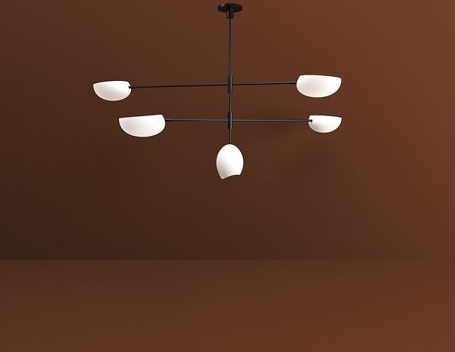 Chandelier O branch V 3D model | CGTrader