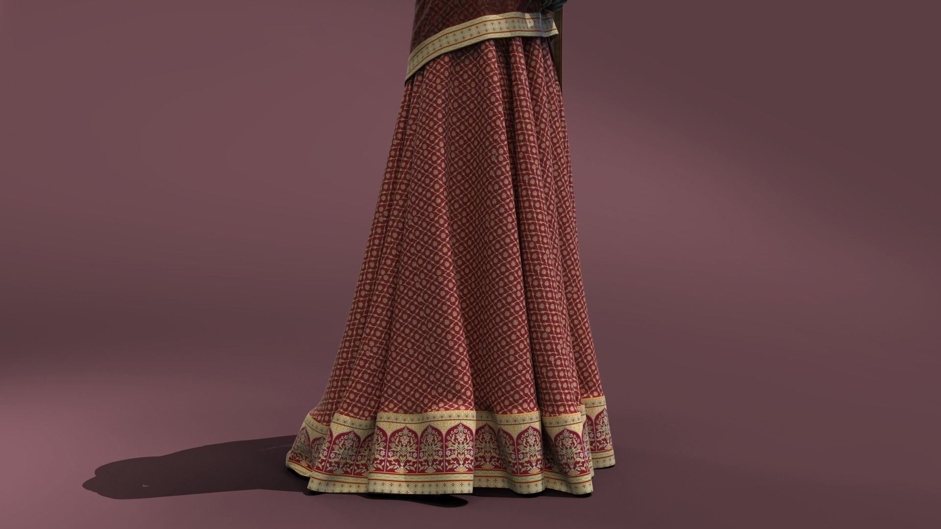 Indian Sari 3D model | CGTrader