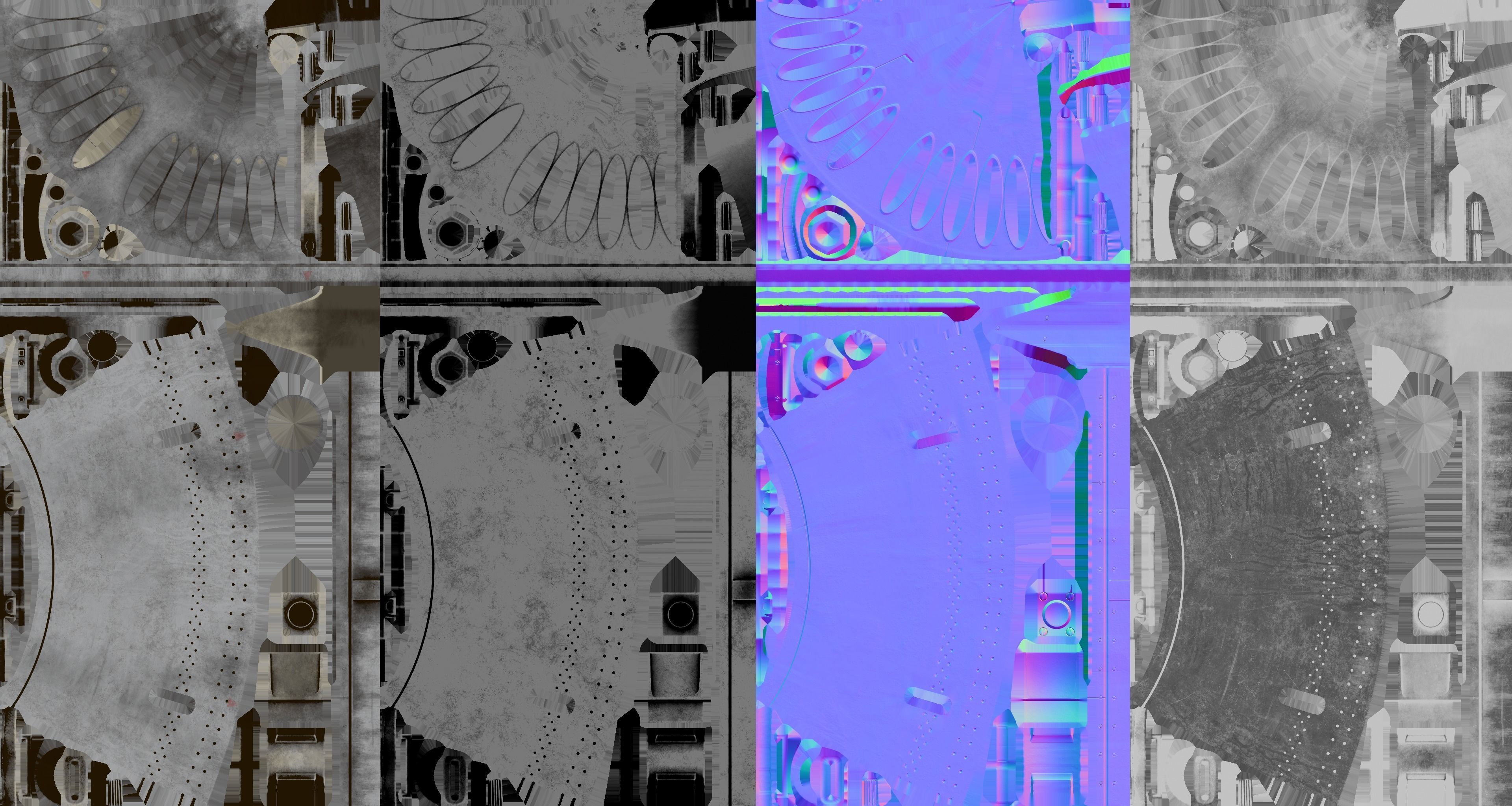 3D model Game ready model of UB-16-57UM unguided missile rockets ...