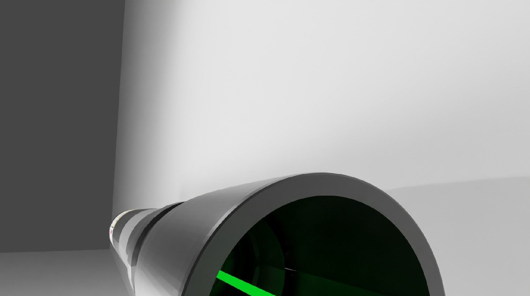 Laserpointer laser attached to wall 3D model | CGTrader