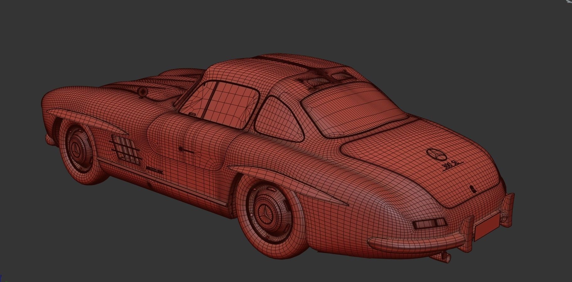 3D model Mercedes Benz 300 SL VR / AR / low-poly | CGTrader