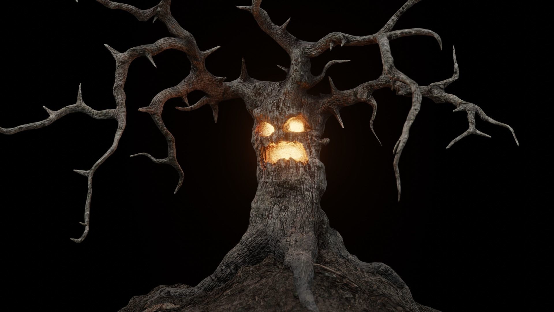 3D model Haunted Ghost Tree VR / AR / low-poly | CGTrader
