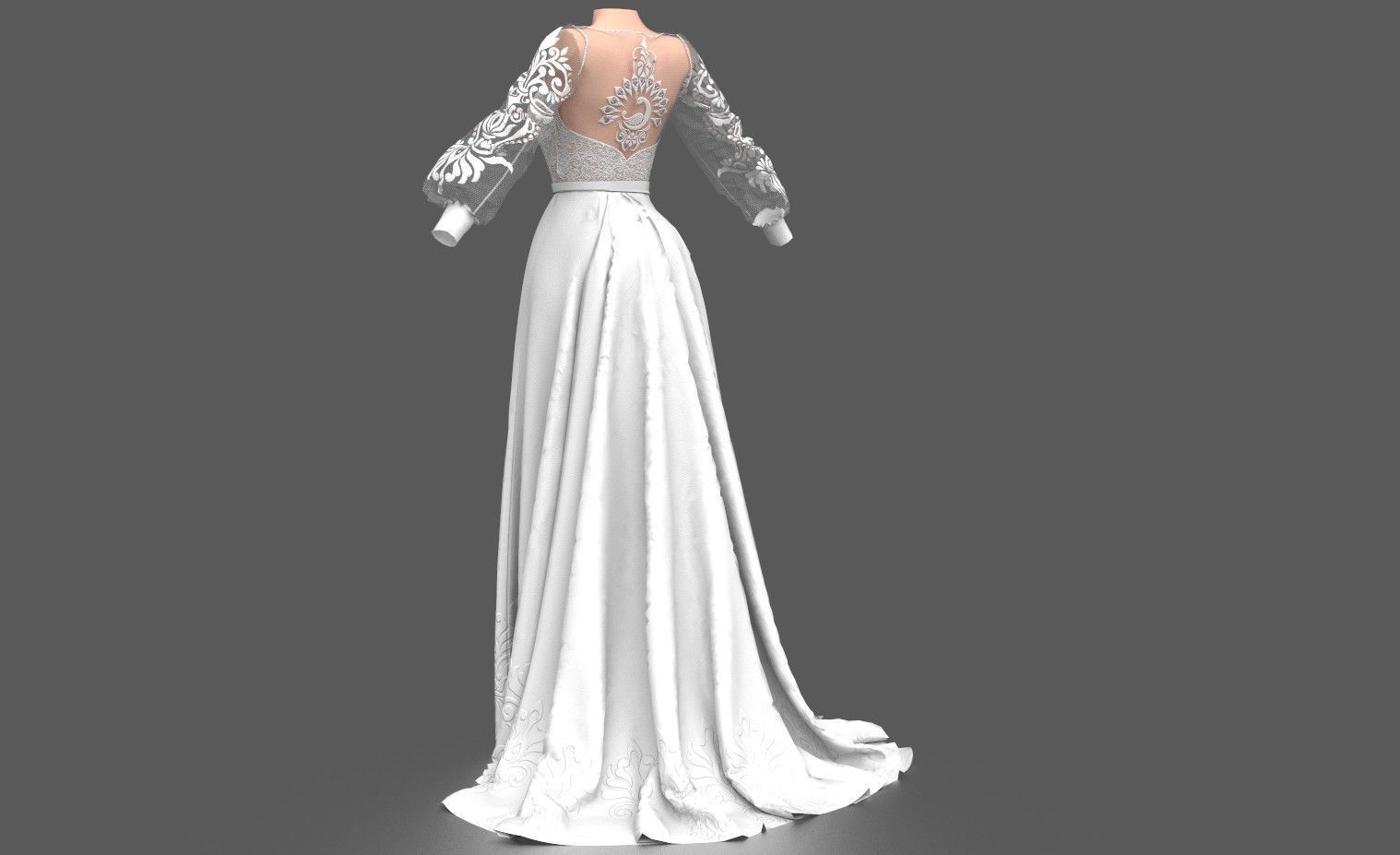 WEDDING DRESS 3D model | CGTrader