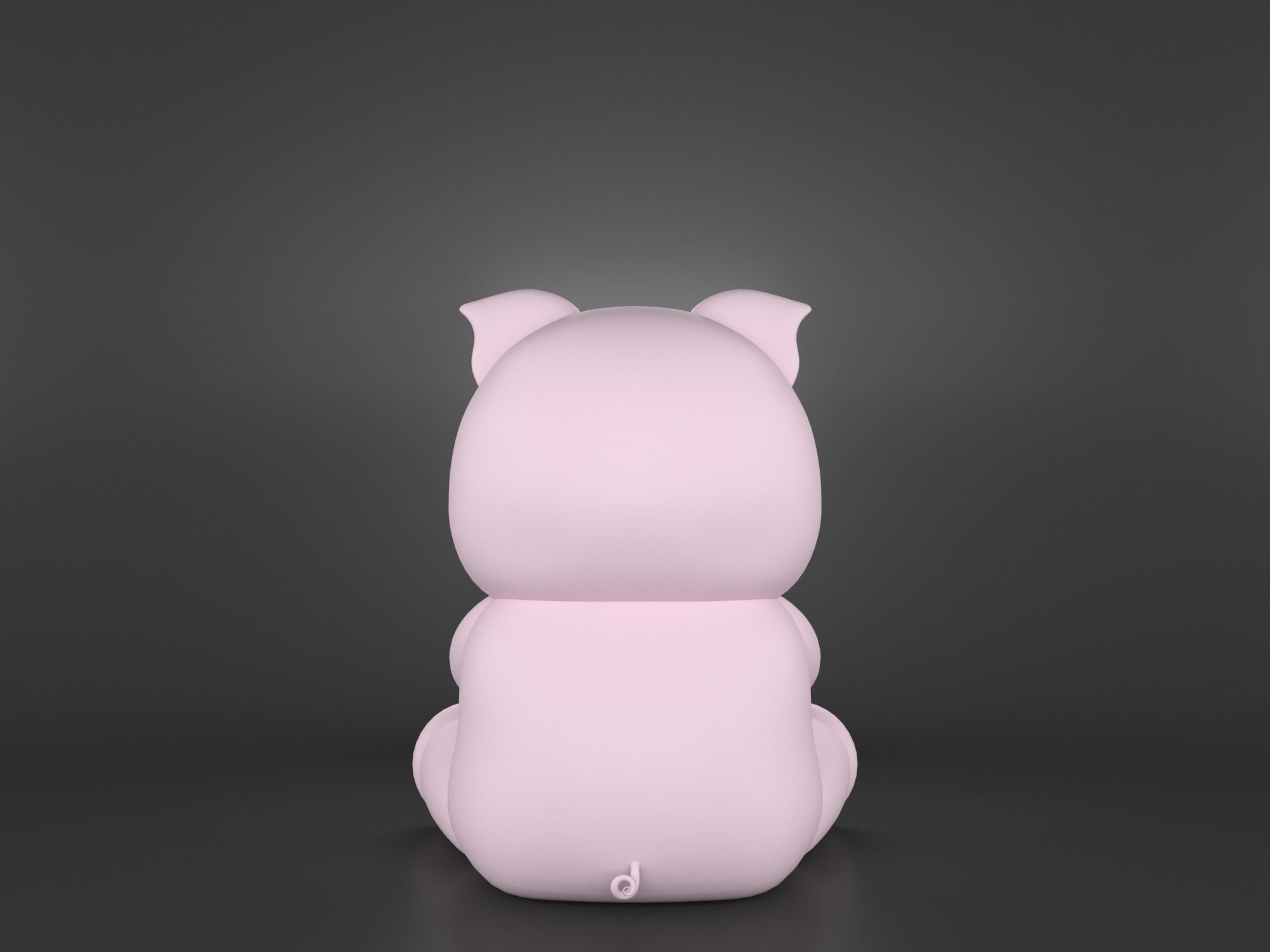 pig cartoon 3d model 3D model | CGTrader