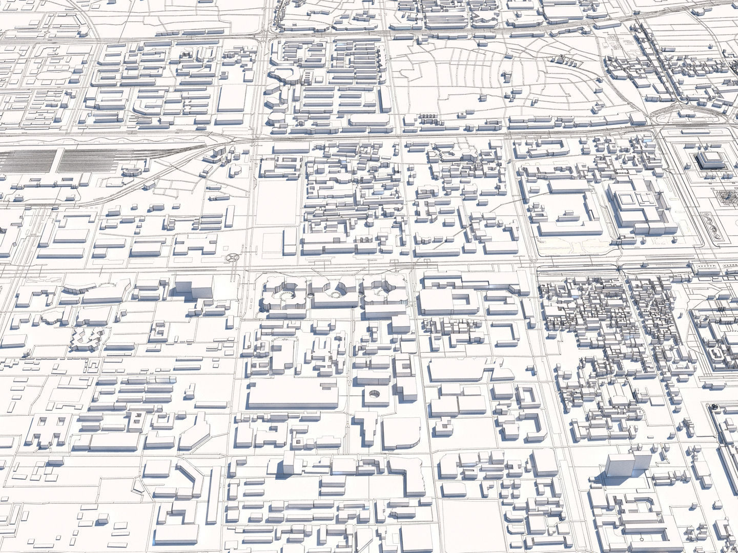 Beijing China 30x30km 3D City Map 3D model | CGTrader