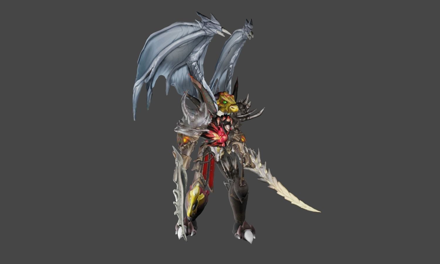 Zeloeman F 3 demon with wings 3D model animated rigged | CGTrader