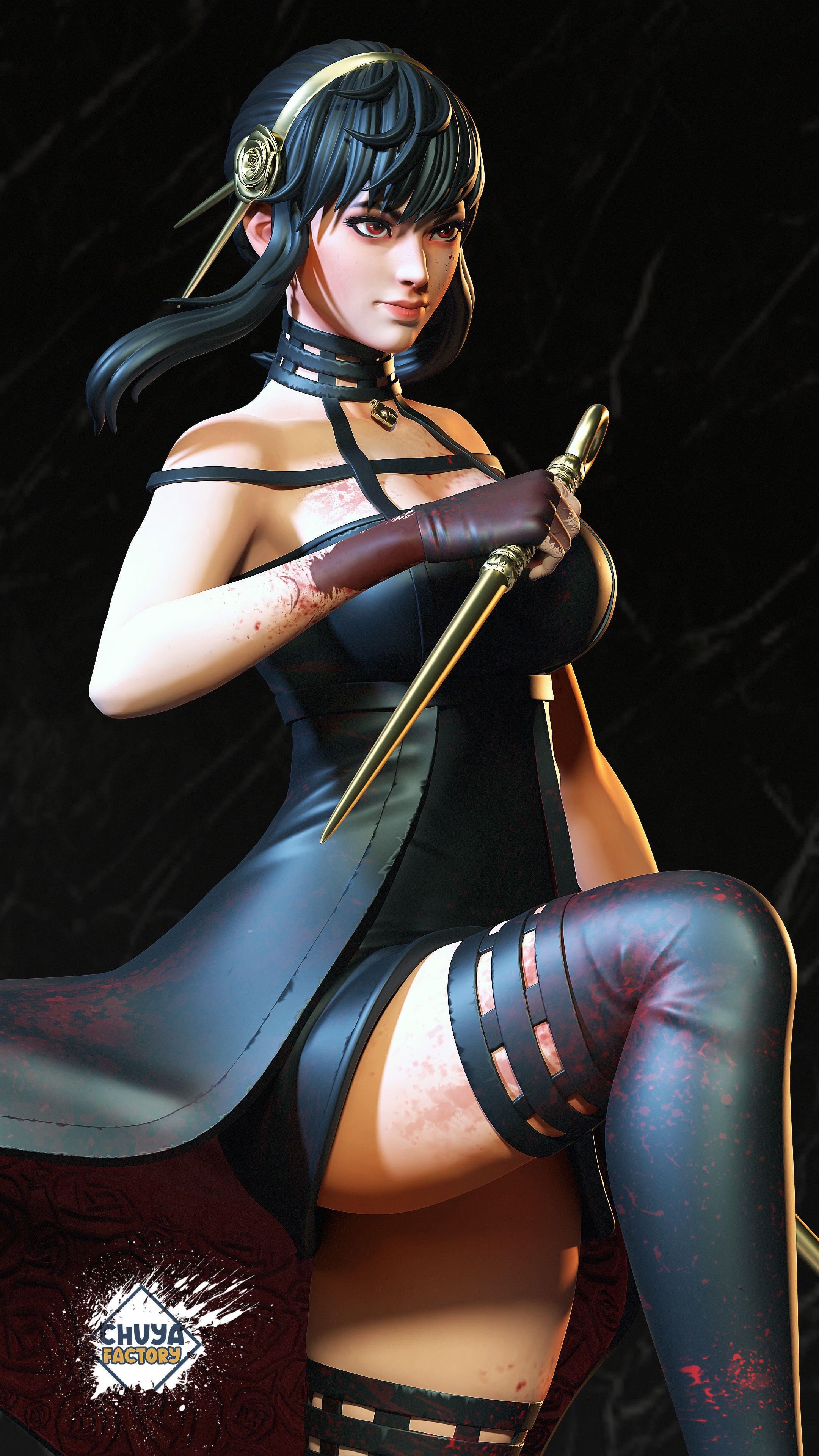 Yor Forger 3D model 3D printable | CGTrader