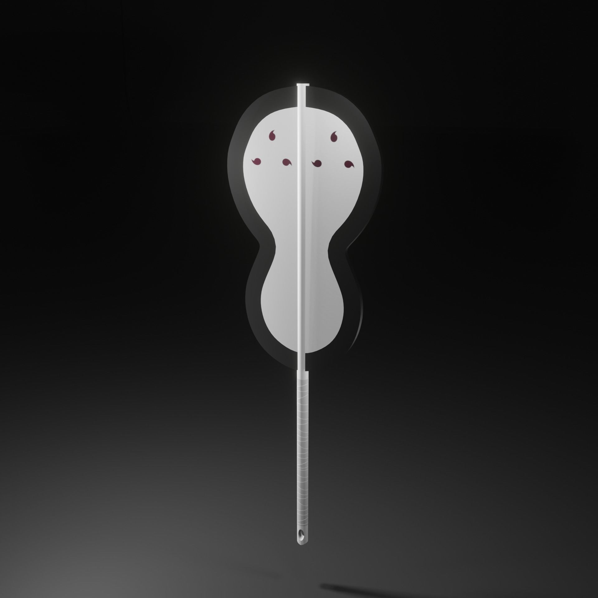 3D model Fixture Gunbai Madara and Obito low-poly VR / AR / low-poly ...