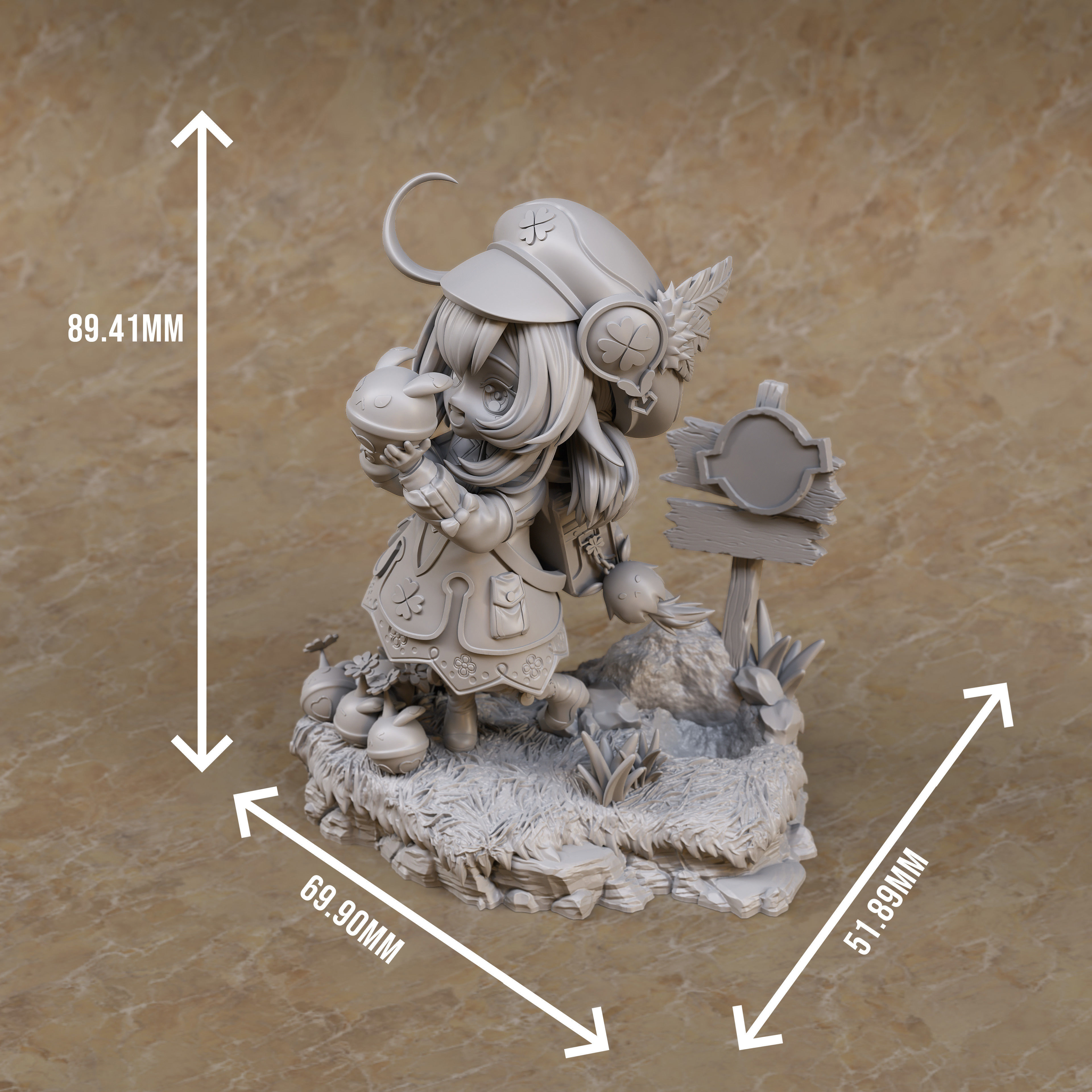 Klee from Genshin Impact 3D model 3D printable | CGTrader