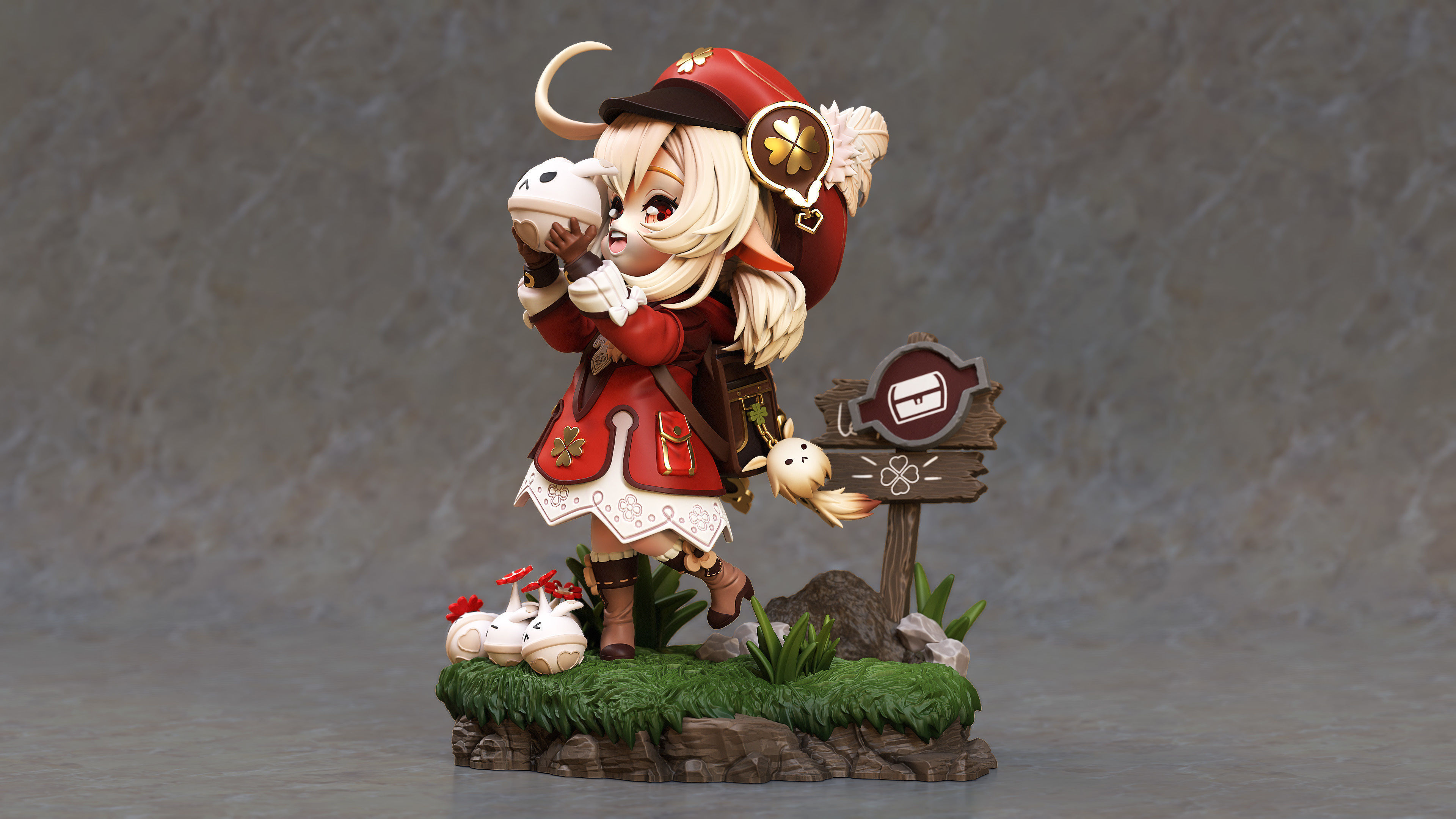 Klee from Genshin Impact 3D model 3D printable | CGTrader