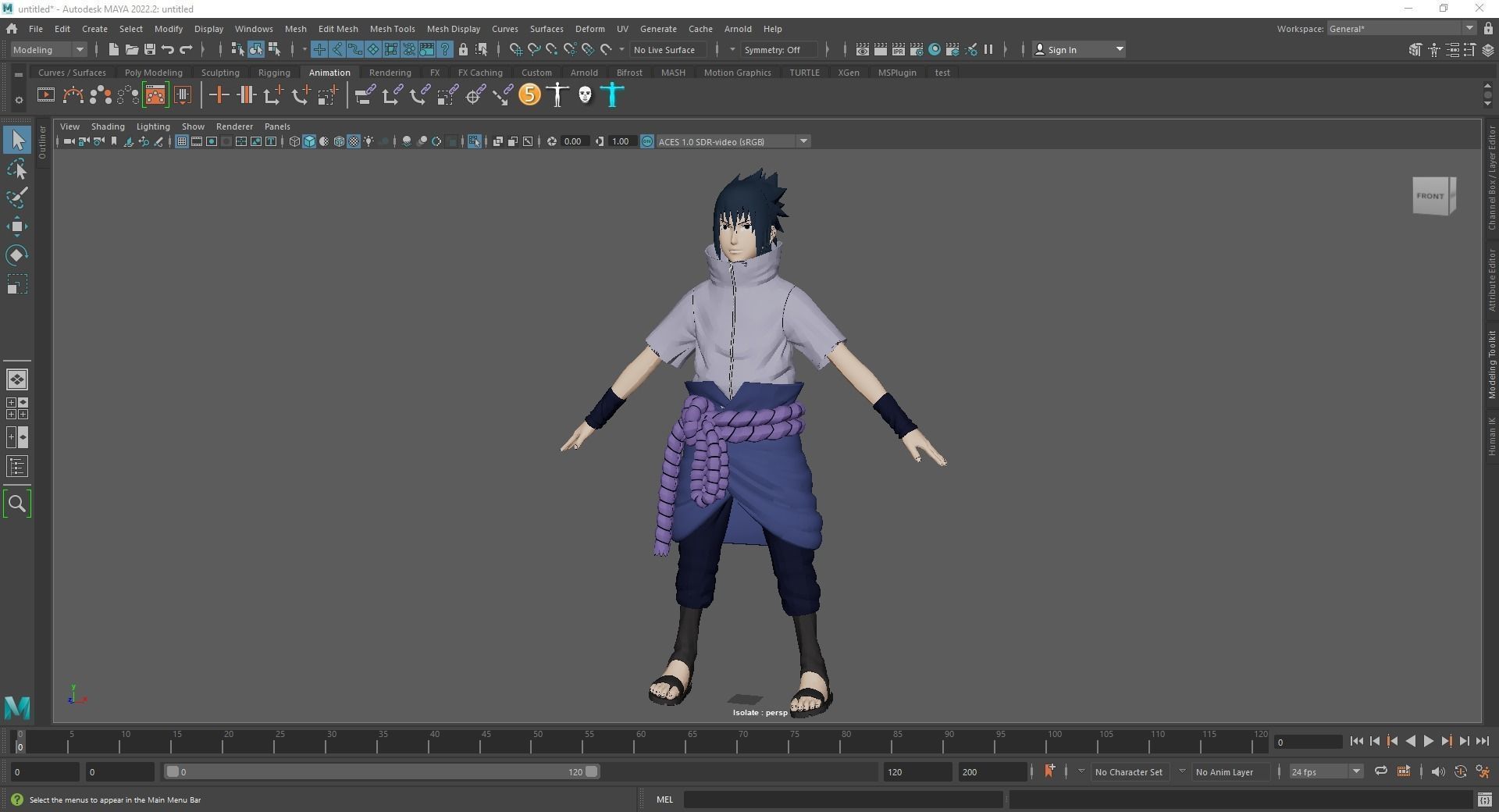3D model Sasuke Uchiha Naruto Characters VR / AR / low-poly | CGTrader