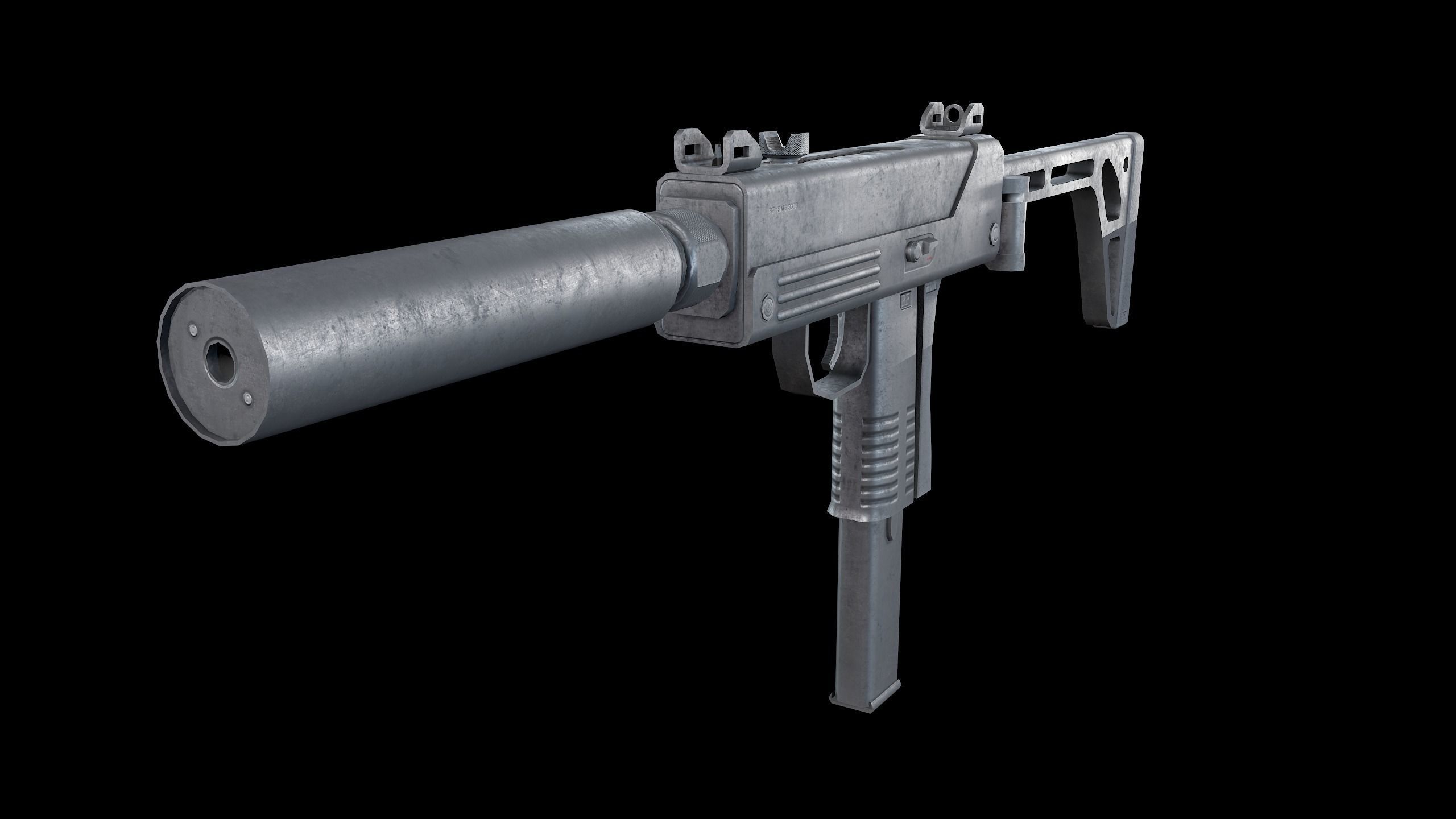 3D model Submachine gun VR / AR / low-poly | CGTrader