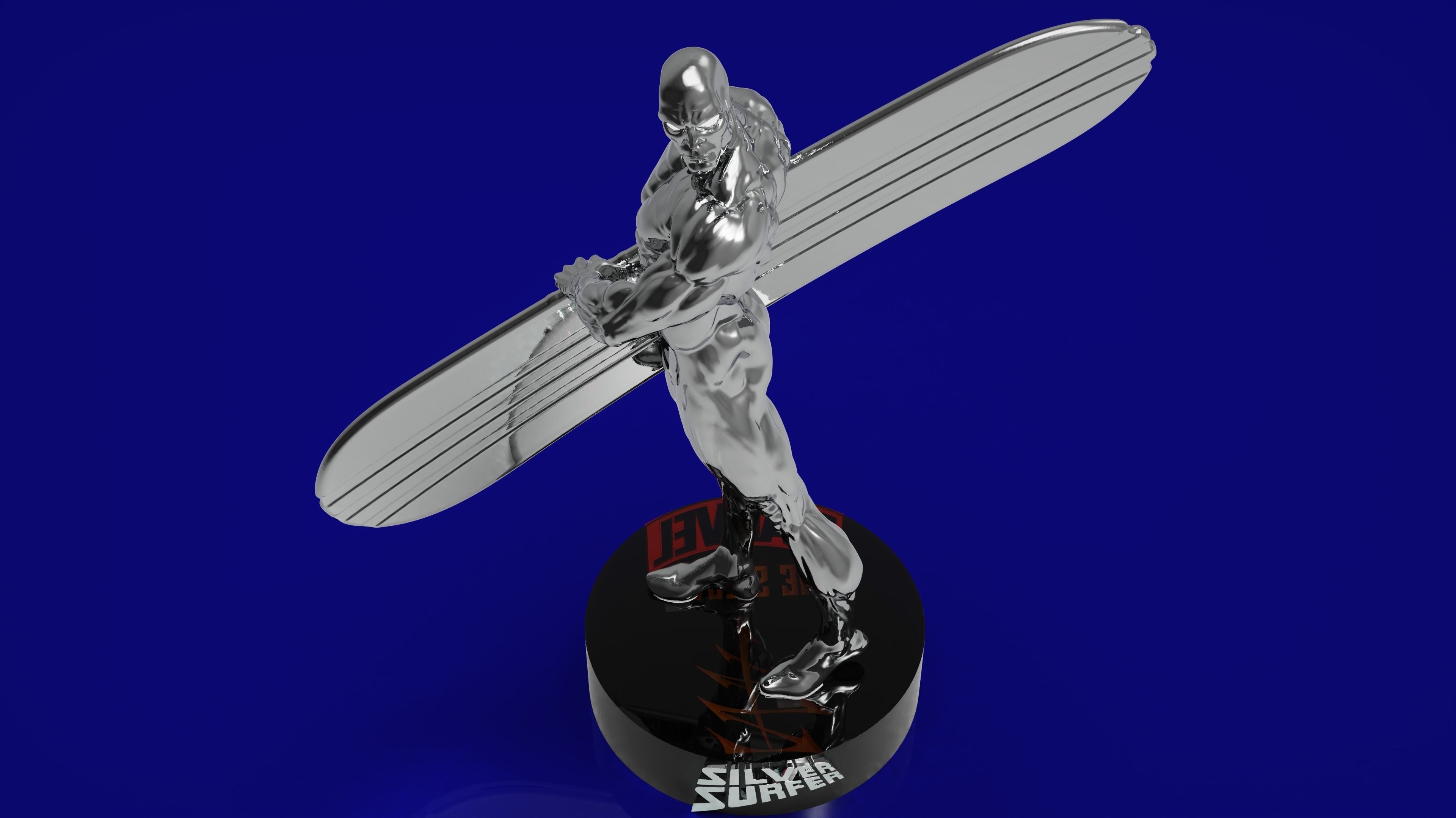 Silver Surfer 3D model 3D printable | CGTrader