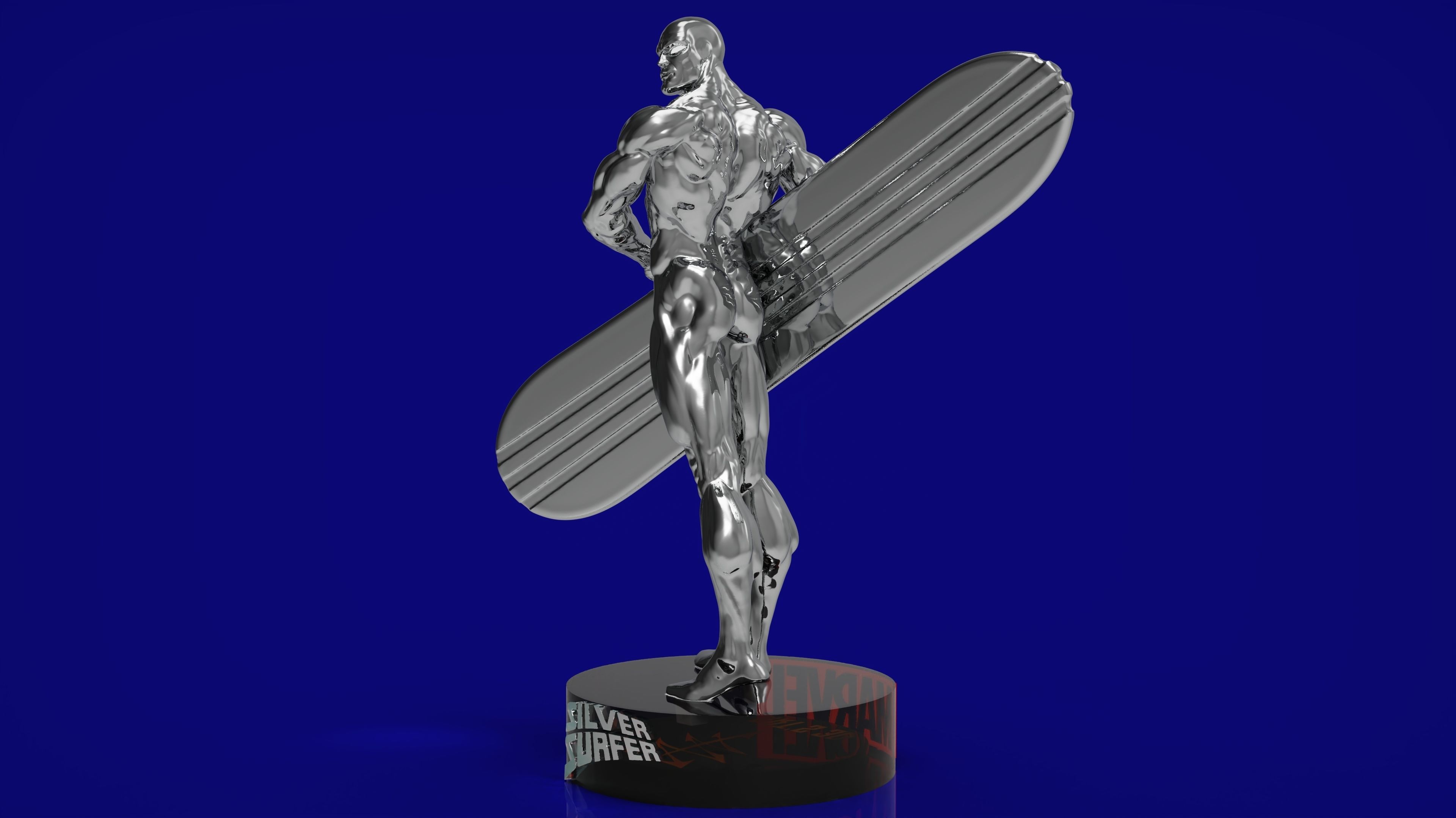 Silver Surfer 3D model 3D printable | CGTrader