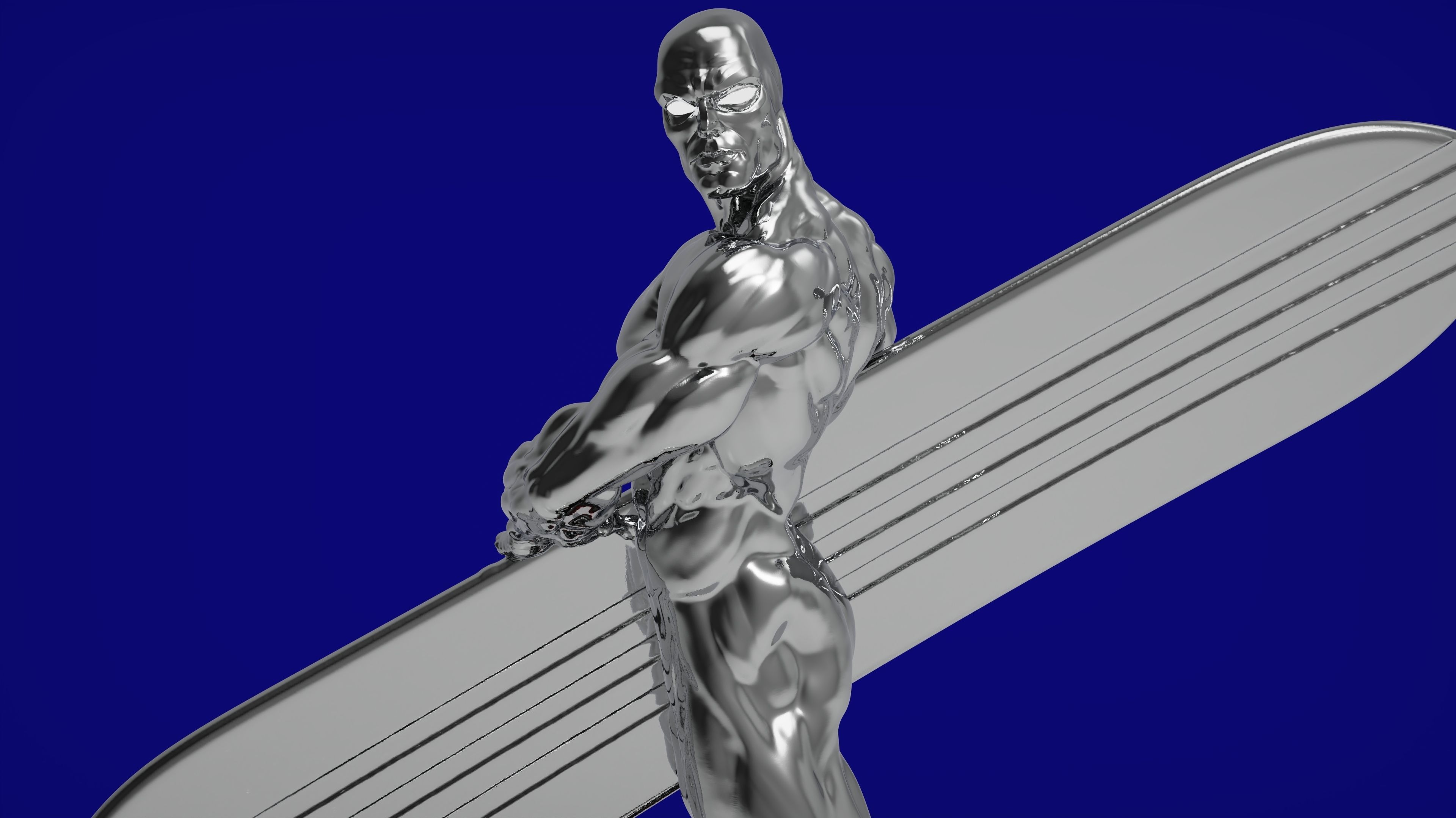 Silver Surfer 3D model 3D printable | CGTrader