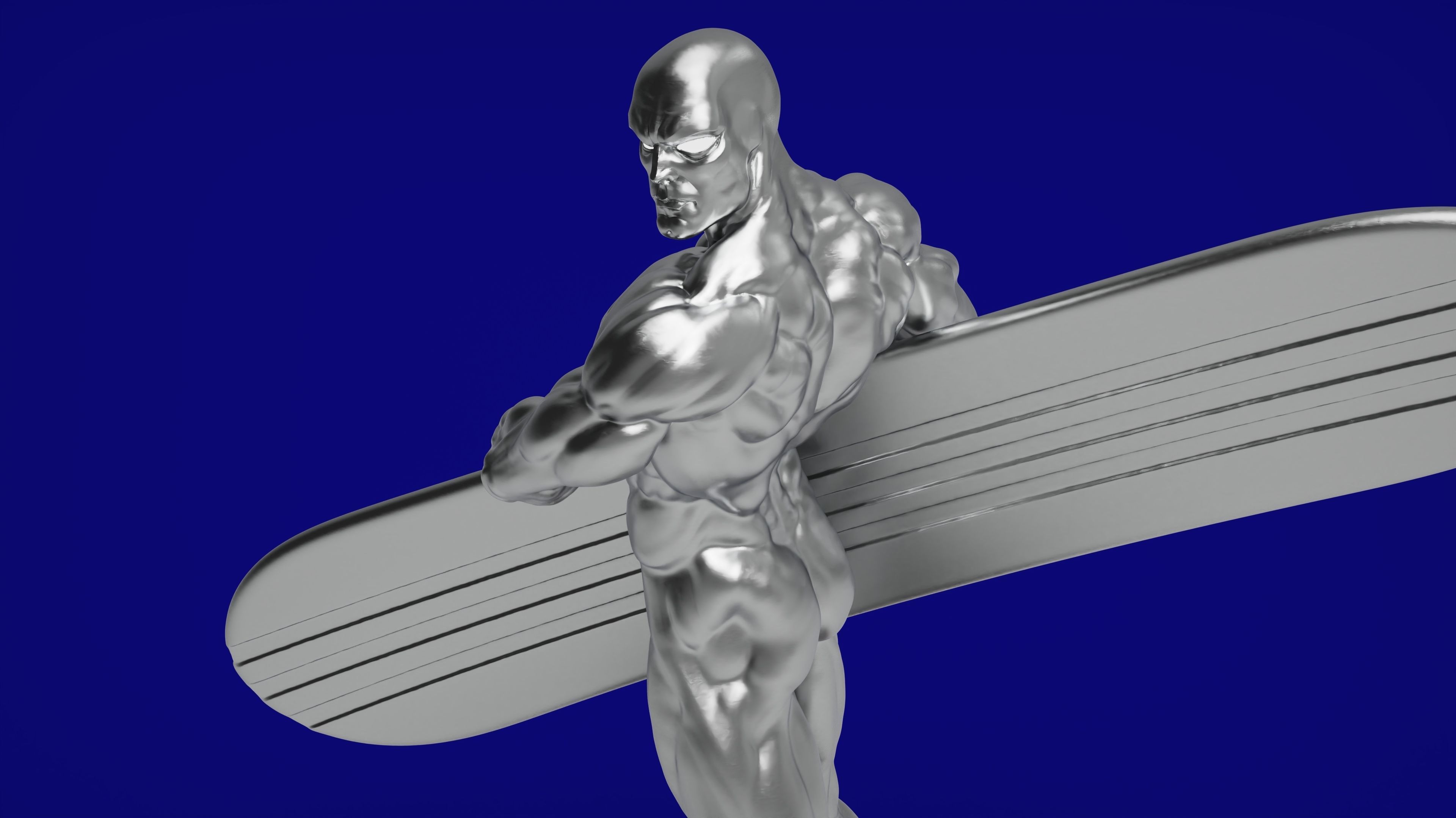 Silver Surfer 3D model 3D printable | CGTrader