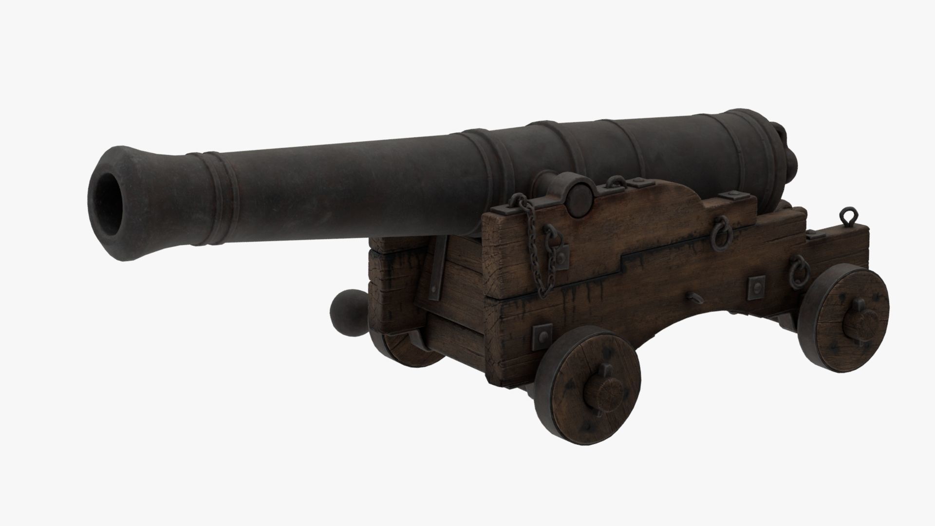 3D model Realistic Medieval Cannon VR / AR / low-poly | CGTrader