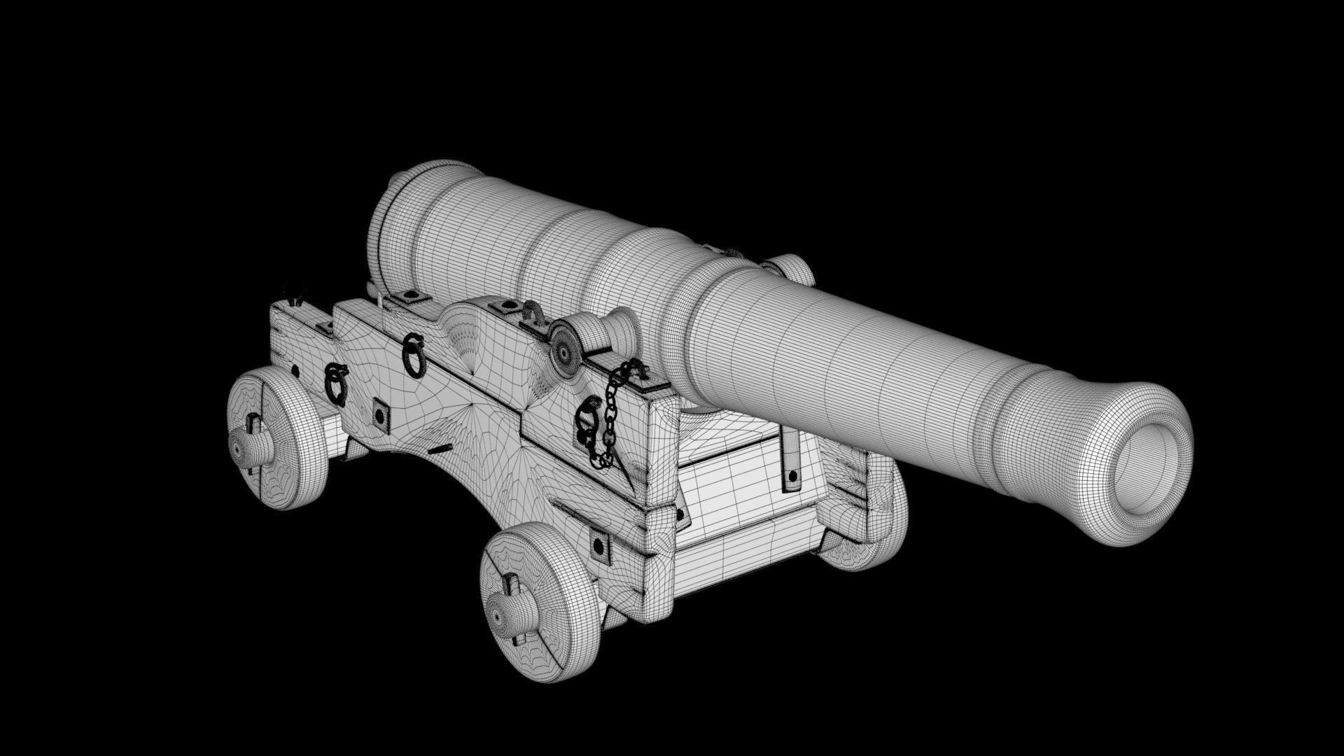 3D model Realistic Medieval Cannon VR / AR / low-poly | CGTrader