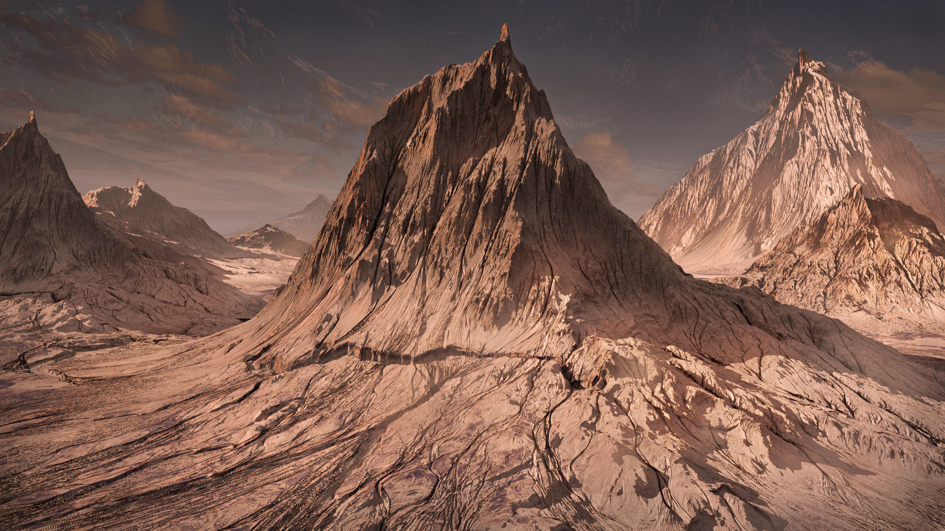 8k Realistic Desert Mountain 3d Model free 3D model | CGTrader