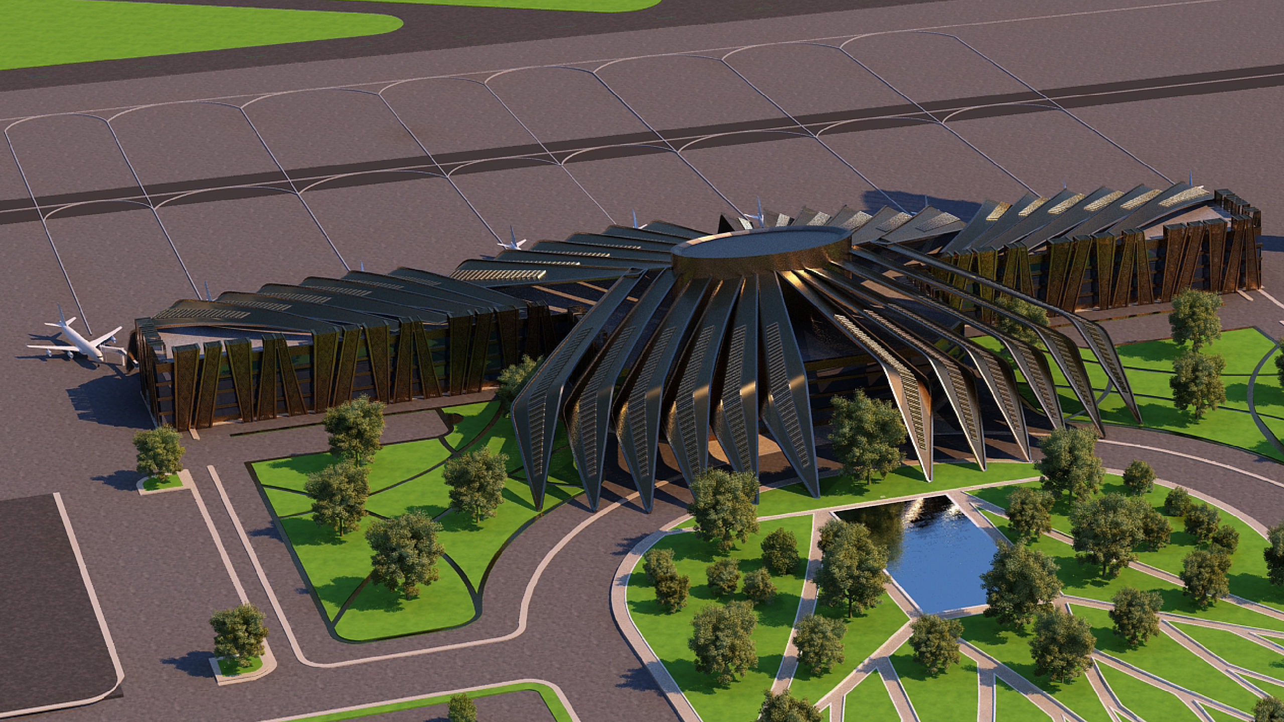 0011 - Architecture Airport - 2021 - 03 3D model | CGTrader