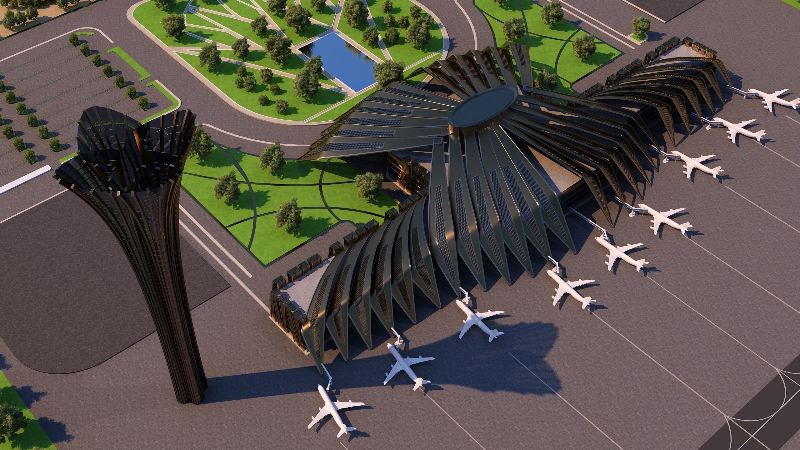0011 - Architecture Airport - 2021 - 03 3D model | CGTrader