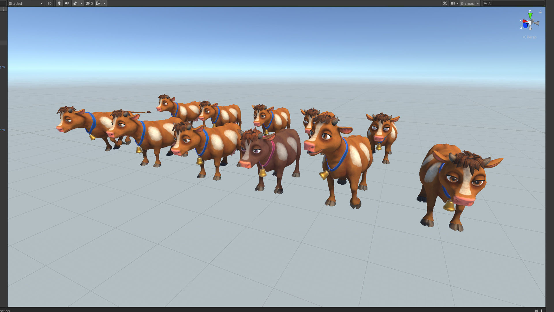 3D model Stilized Cow rigged animations VR / AR / low-poly | CGTrader